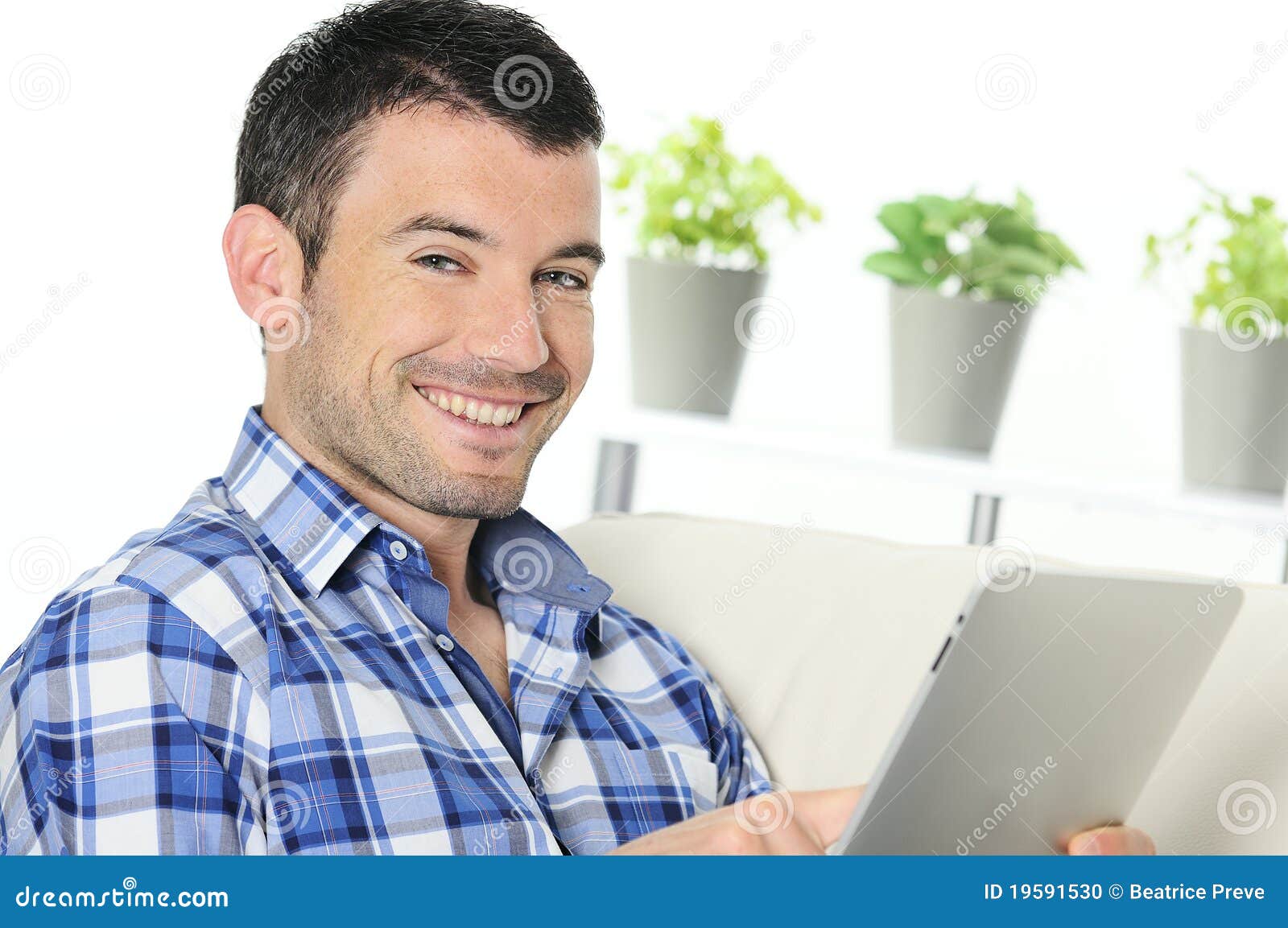 Digital man stock photo. Image of beauty, leisure, sofa - 19591530