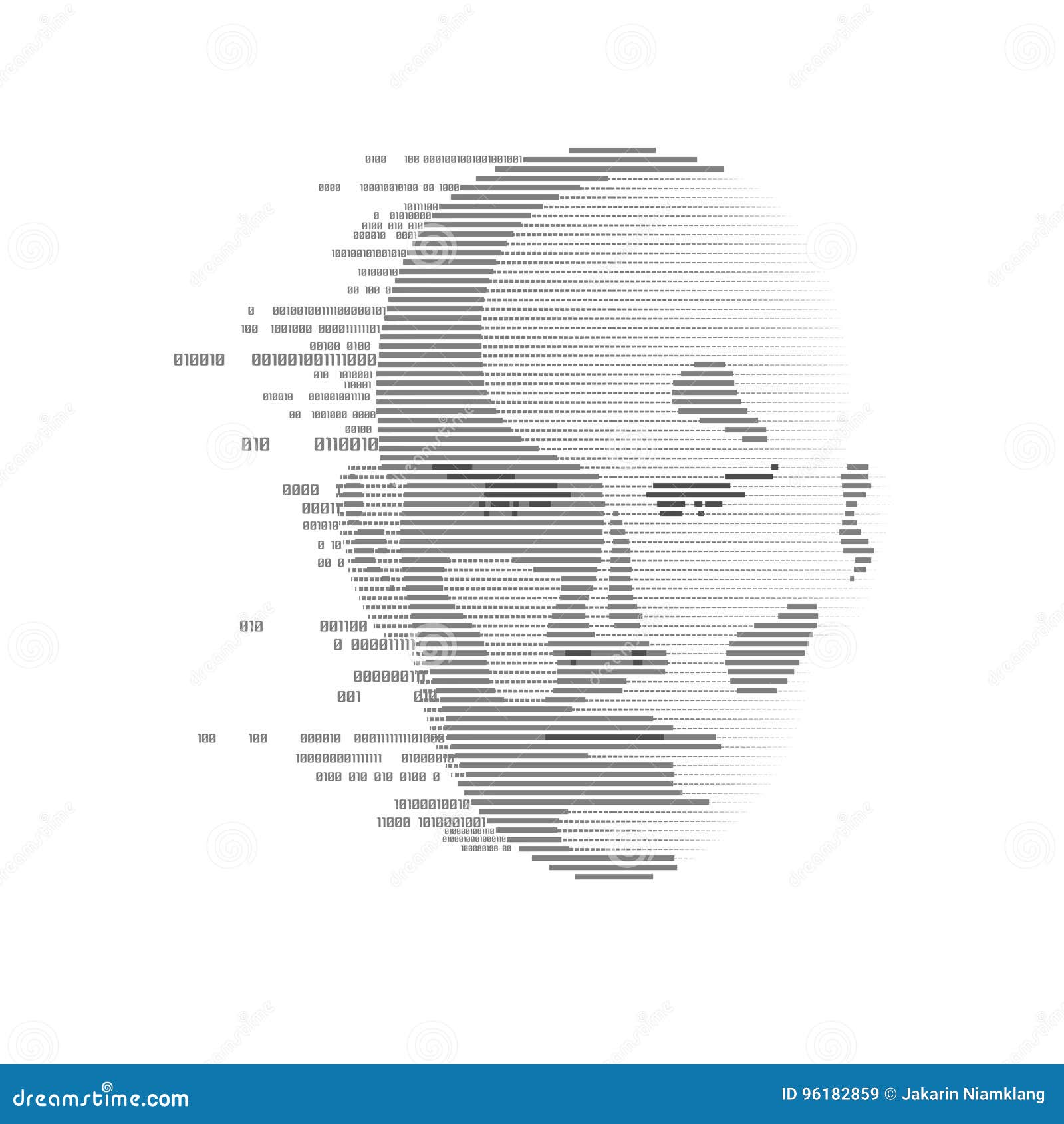 Digital Man stock vector. Illustration of avatar, cyborg - 96182859