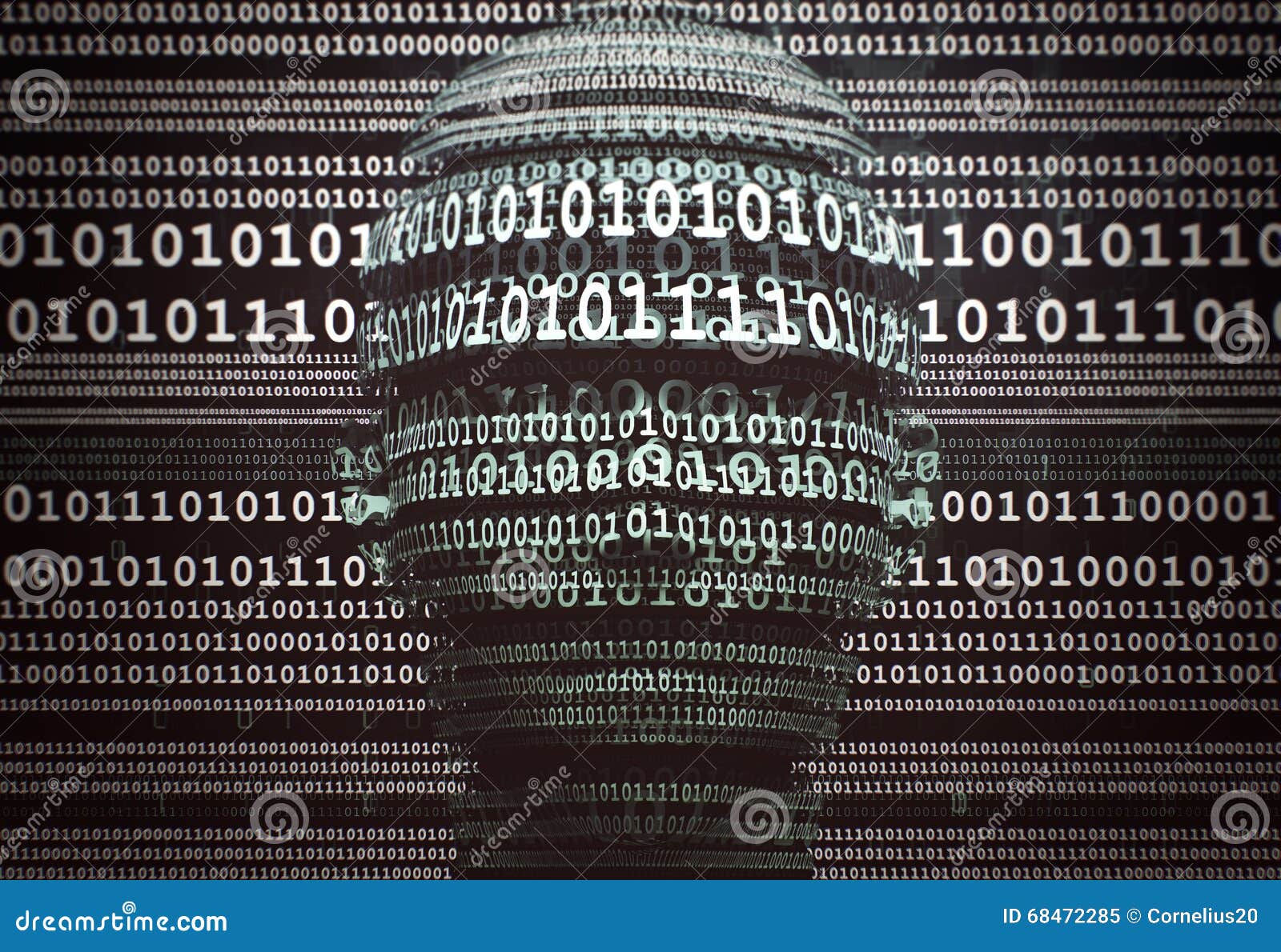 Digital man stock illustration. Illustration of conceptual - 68472285