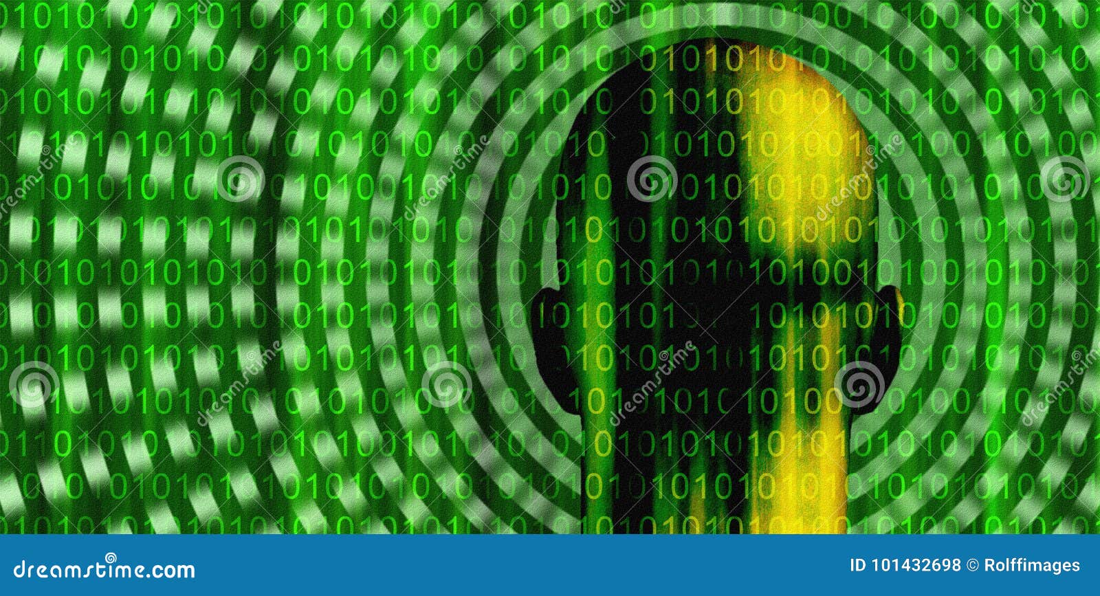 A Cryptic And Secure Network Concept Emerges On A Dark Background ...