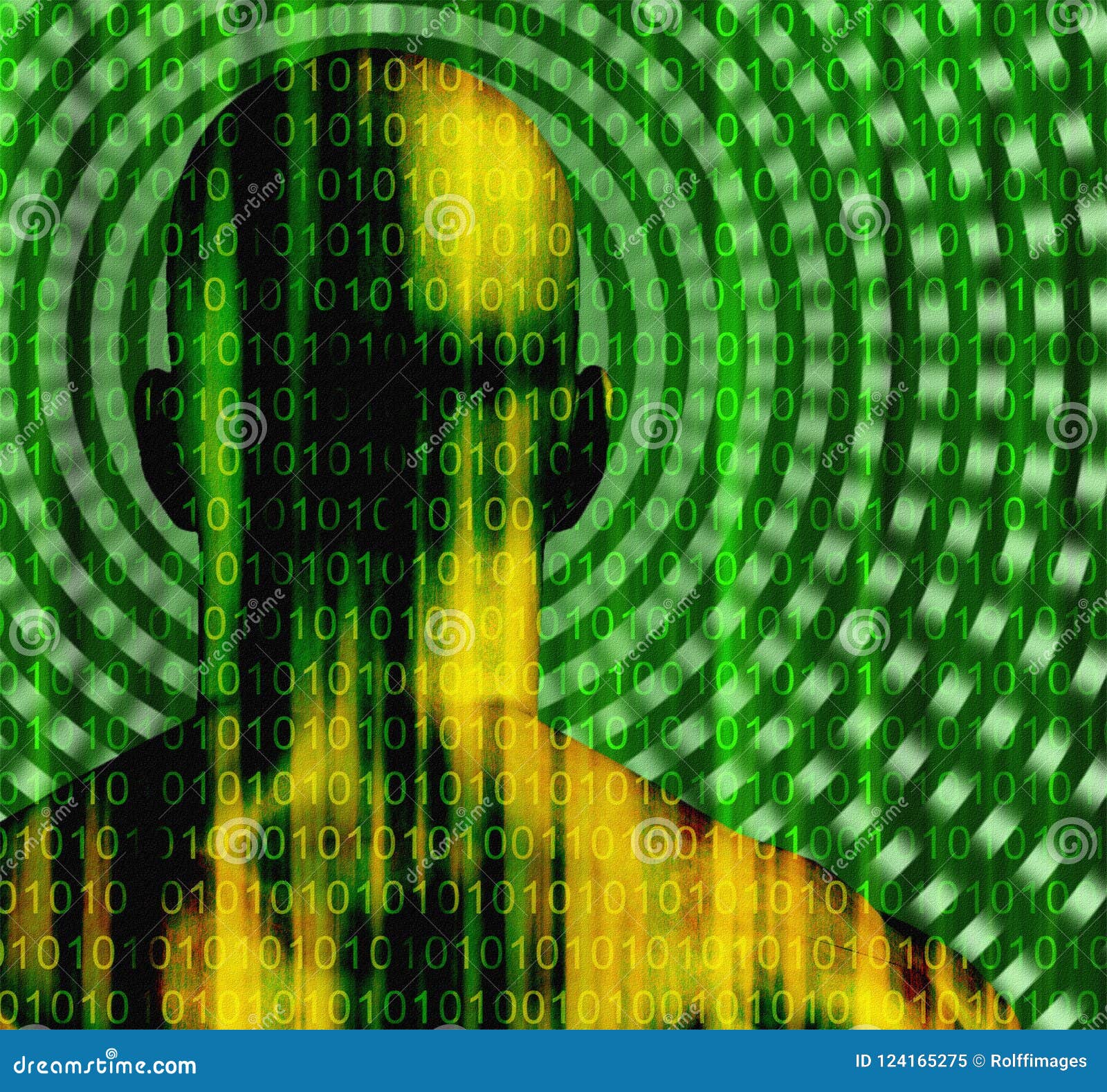 Digital man stock illustration. Illustration of concept - 124165275