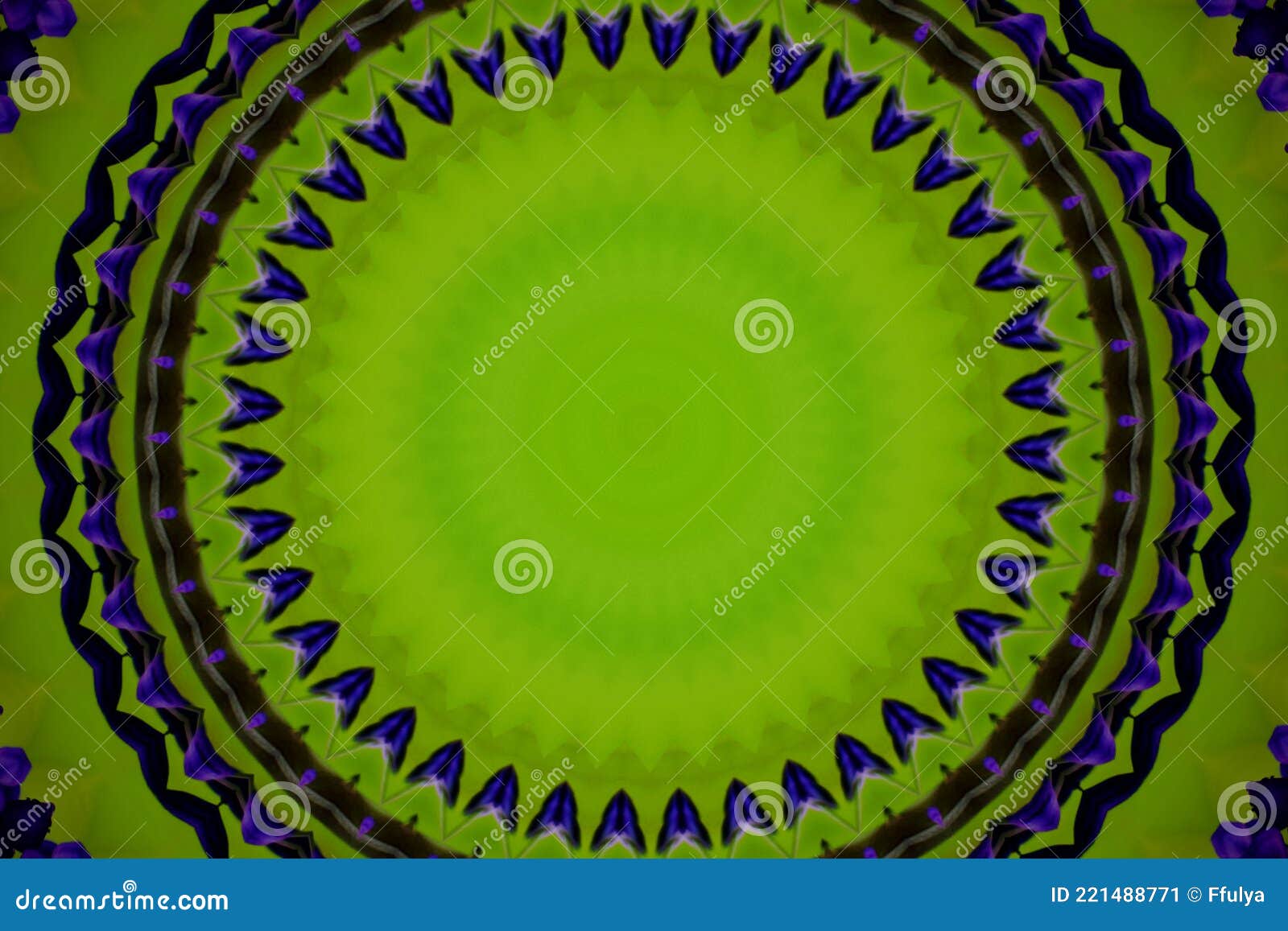 Green Mandala stock illustration. Illustration of texture - 221488771