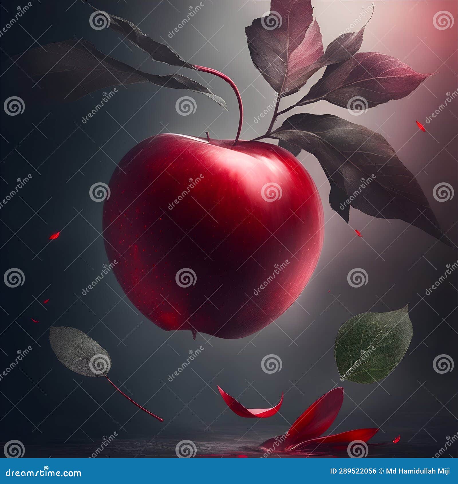 Digital Manipulation a Red Apple with a Sense of Dynamic Motion Ai ...