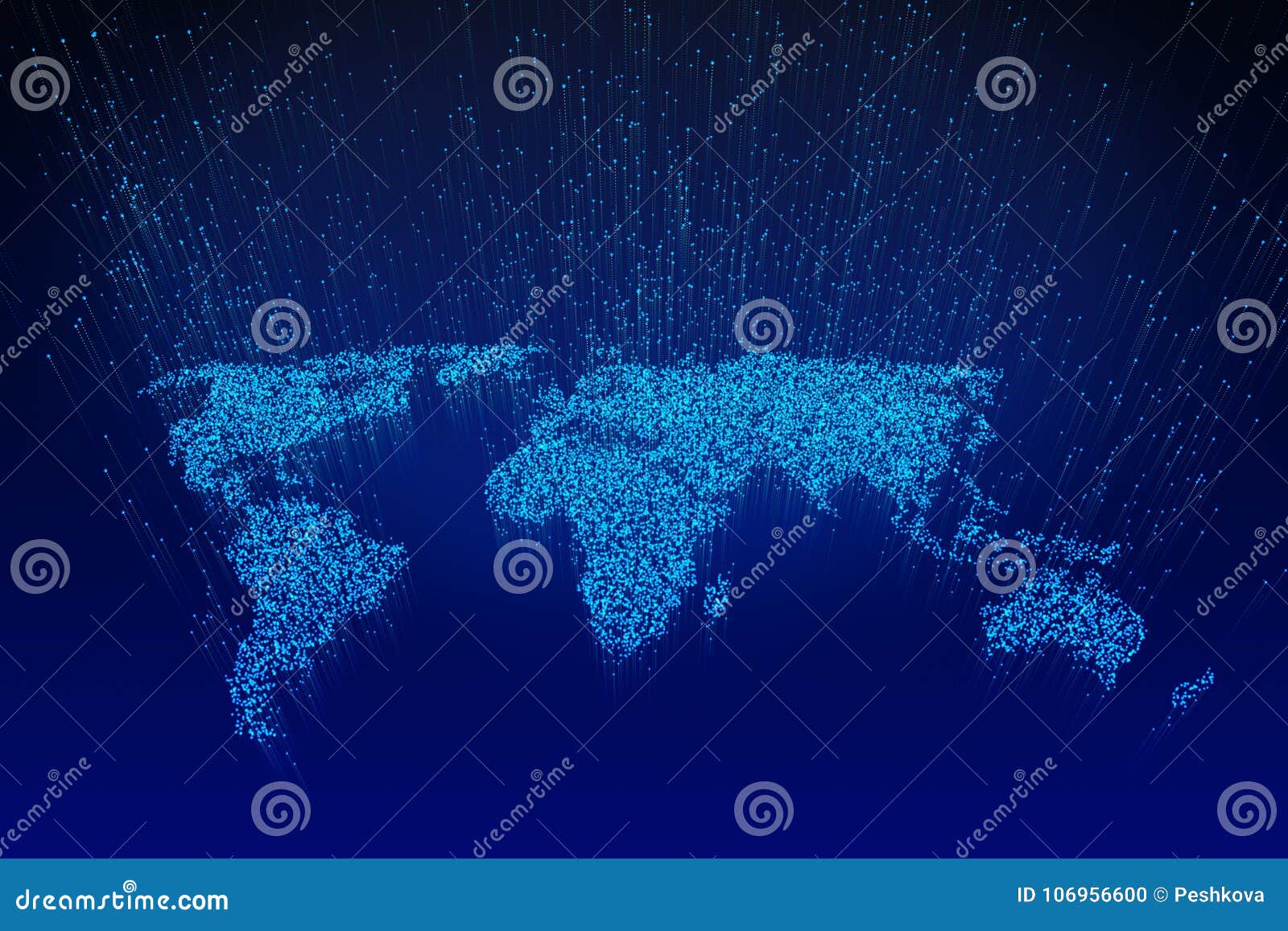 Digital map background stock illustration. Illustration of continent ...