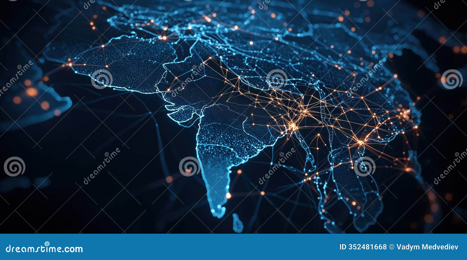 Digital Map Shows Global Network, Connectivity in MENA Region, Saudi ...