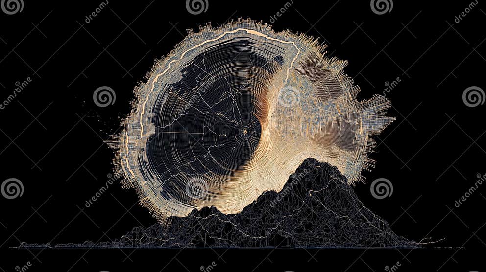 Digital Map Visualizing Earthquakes Epicenter with Intricate Details ...