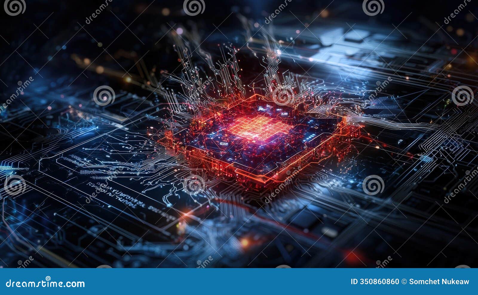 Digital Map Visualizing Earthquake Epicenter With Seismic Waves Royalty ...