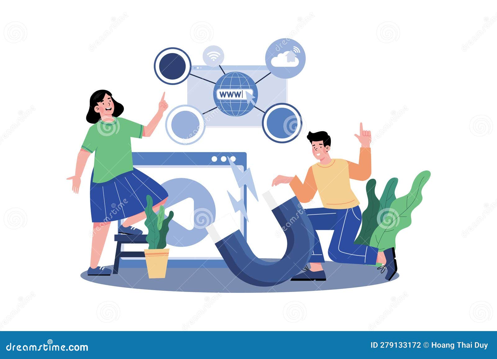 Advertising Platforms Thin Line Icon. Promotion Plan Grid With Eye ...