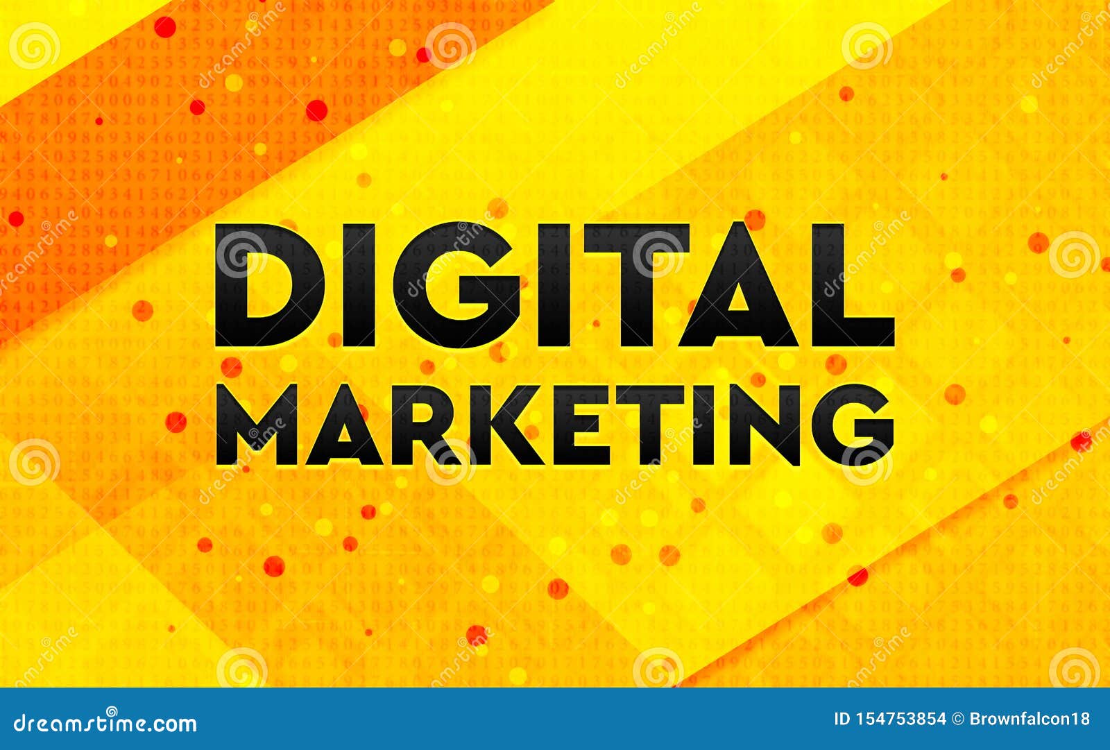 Digital Marketing Abstract Digital Banner Yellow Background Stock ... Digital Marketing Abstract Digital Banner Yellow Background Stock ...