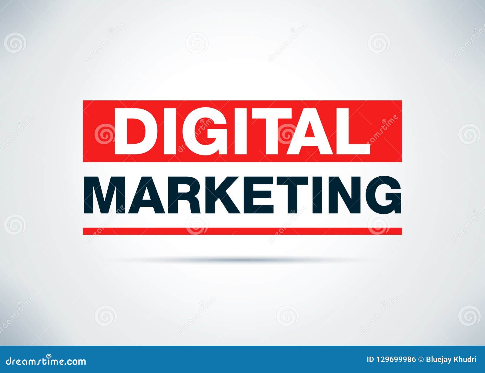 Digital Marketing Abstract Flat Background Design Illustration Stock ...