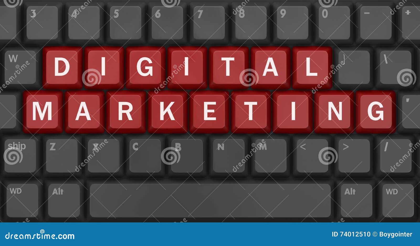 Digital Marketing stock illustration. Illustration of keypad - 74012510