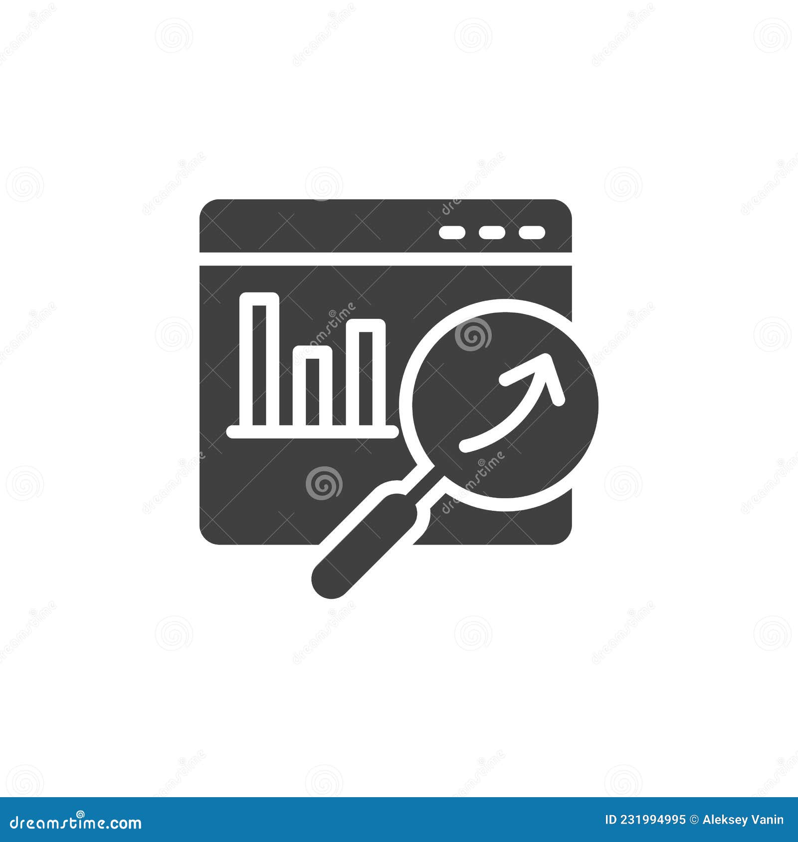 Digital Marketing, Analytics Vector Icon Stock Vector - Illustration of ...