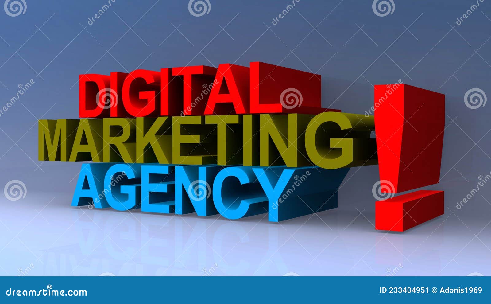 Digital marketing on blue stock illustration. Illustration of abstract ...