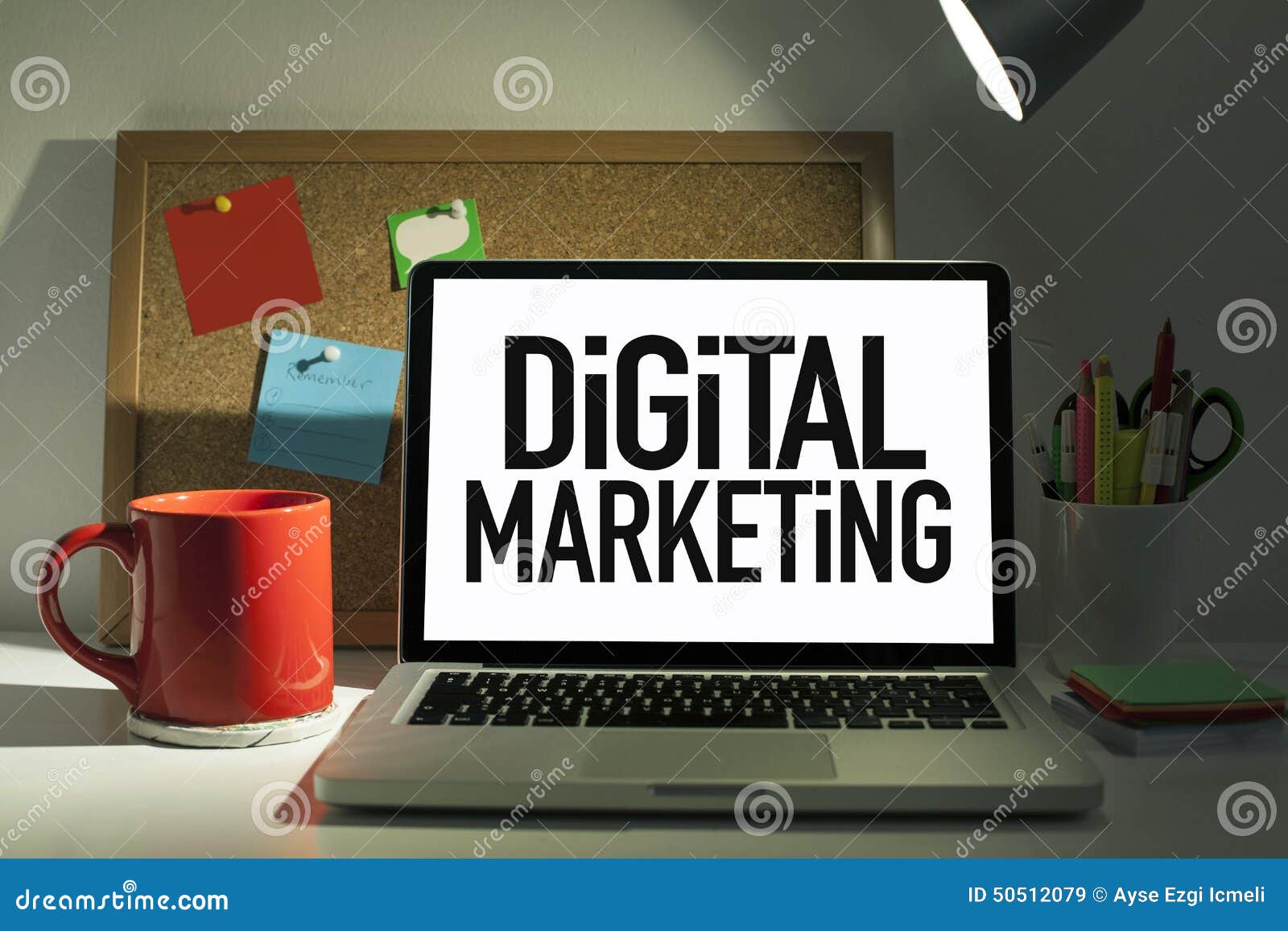 Digital Marketing stock image. Image of notes, communications - 50512079
