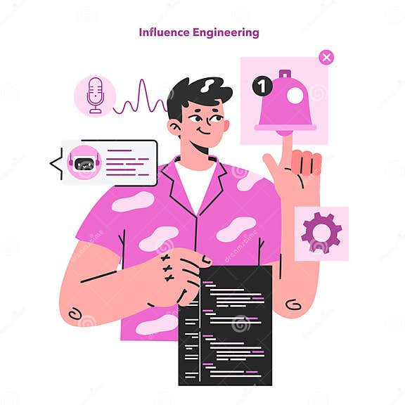 Digital Marketing Concept. Influence Engineering Stock Vector ...