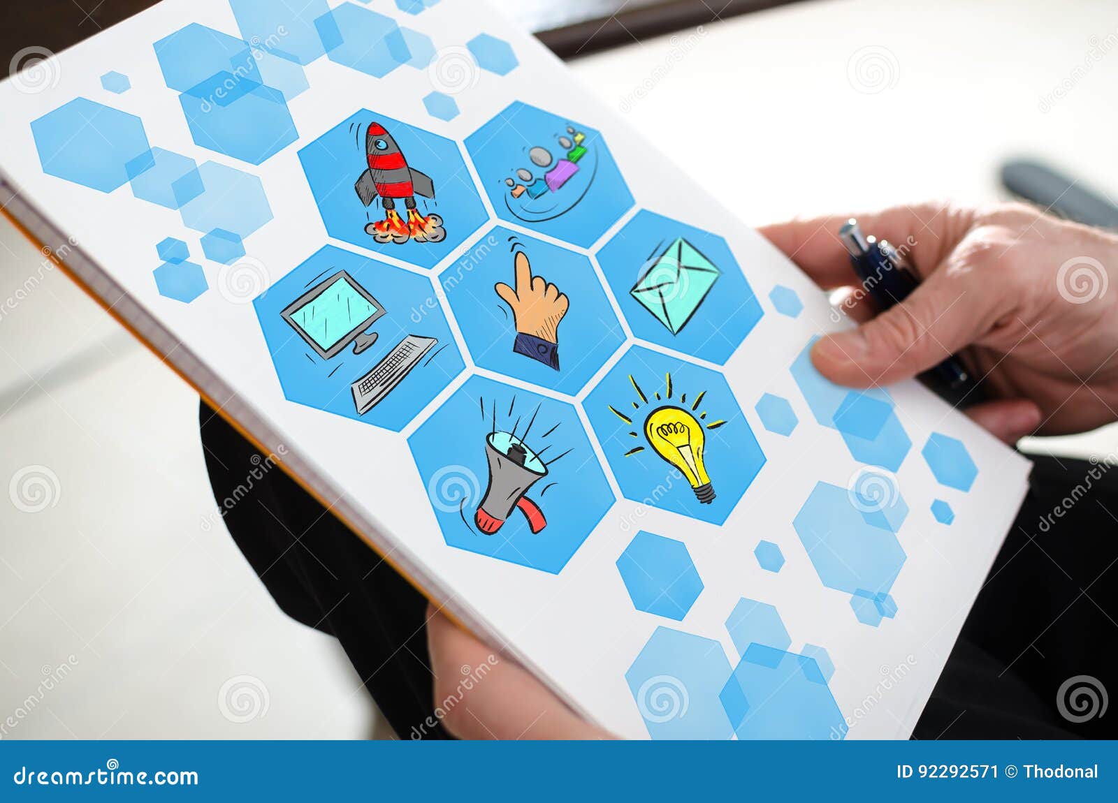 Digital Marketing Concept on a Paper Stock Image - Image of marketing ...