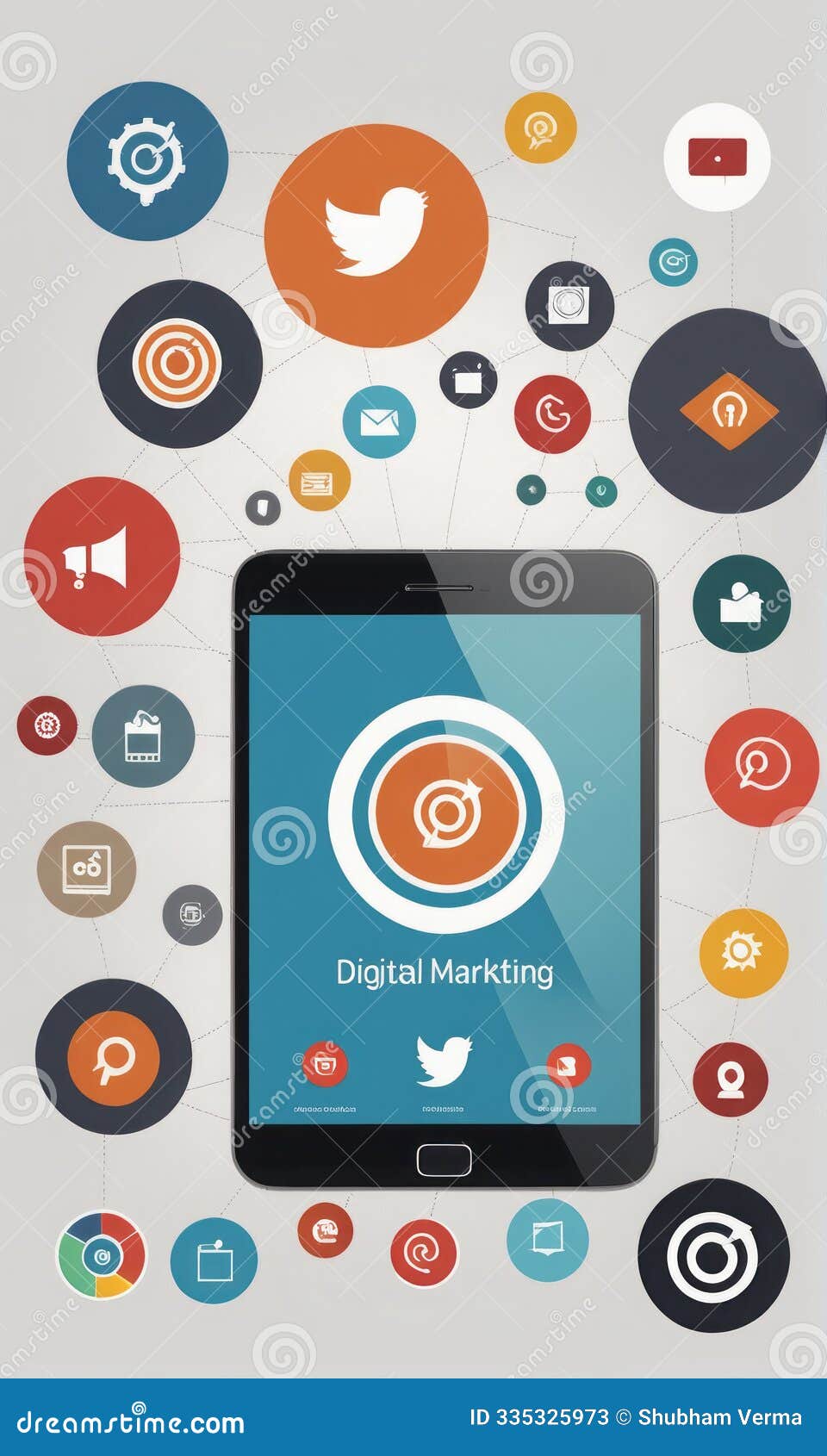 Digital Marketing Concept. Vector Illustration Digital Marketing ... Digital Marketing Concept. Vector Illustration Digital Marketing ...