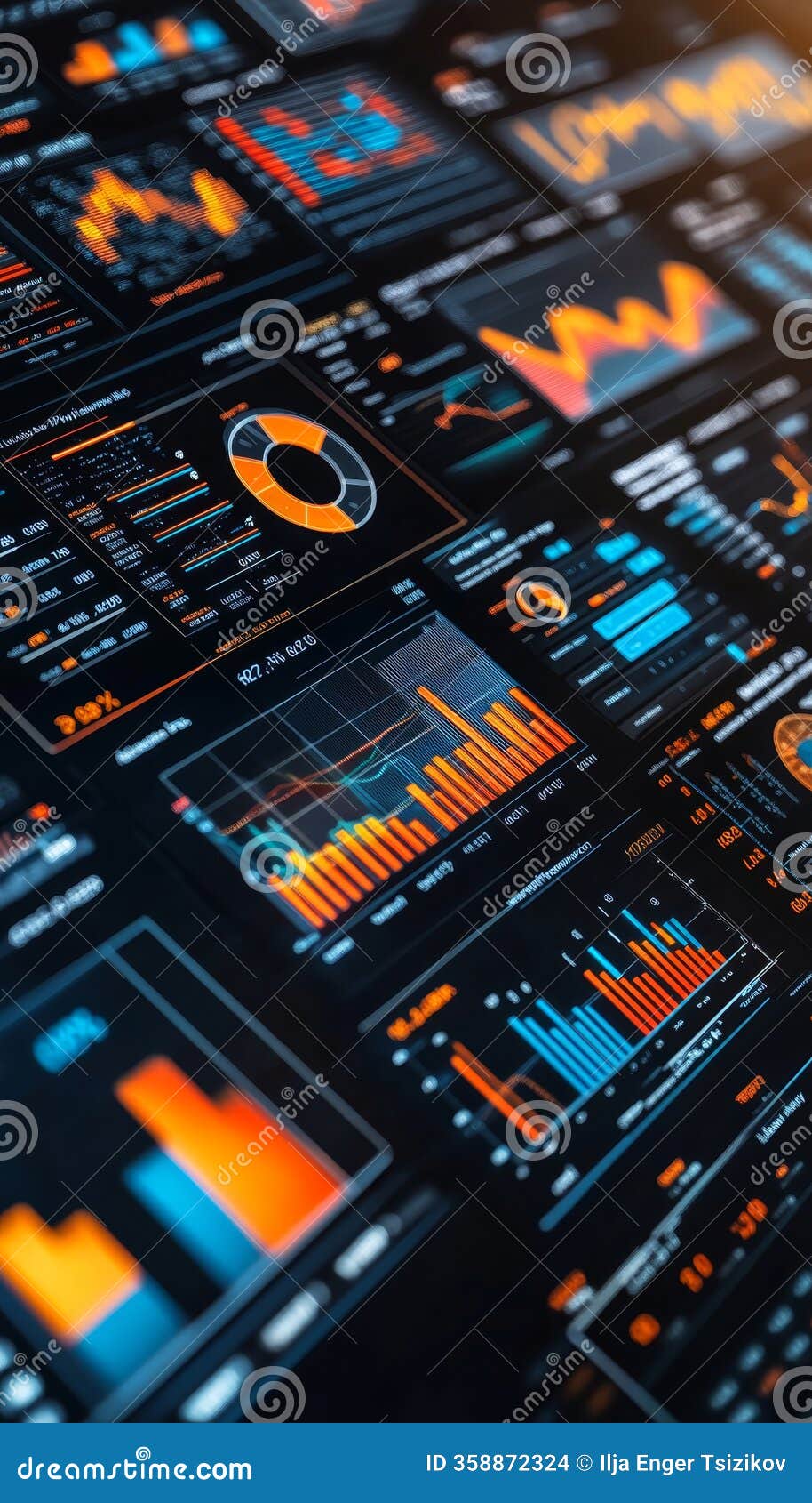 Abstract Bar Graphs Vector Illustration | CartoonDealer.com #11541182