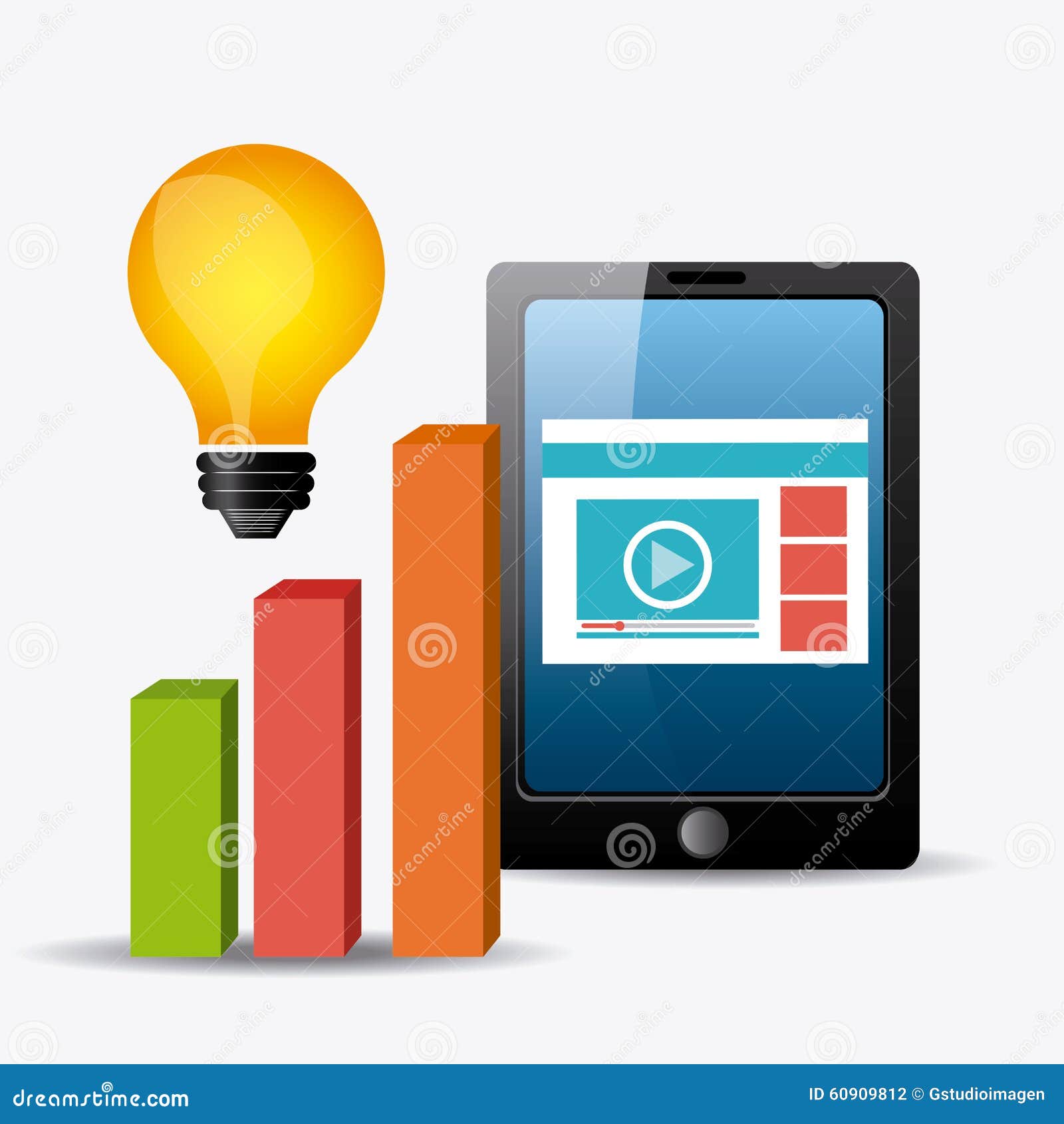 Digital marketing design stock vector. Illustration of shopping - 60909812