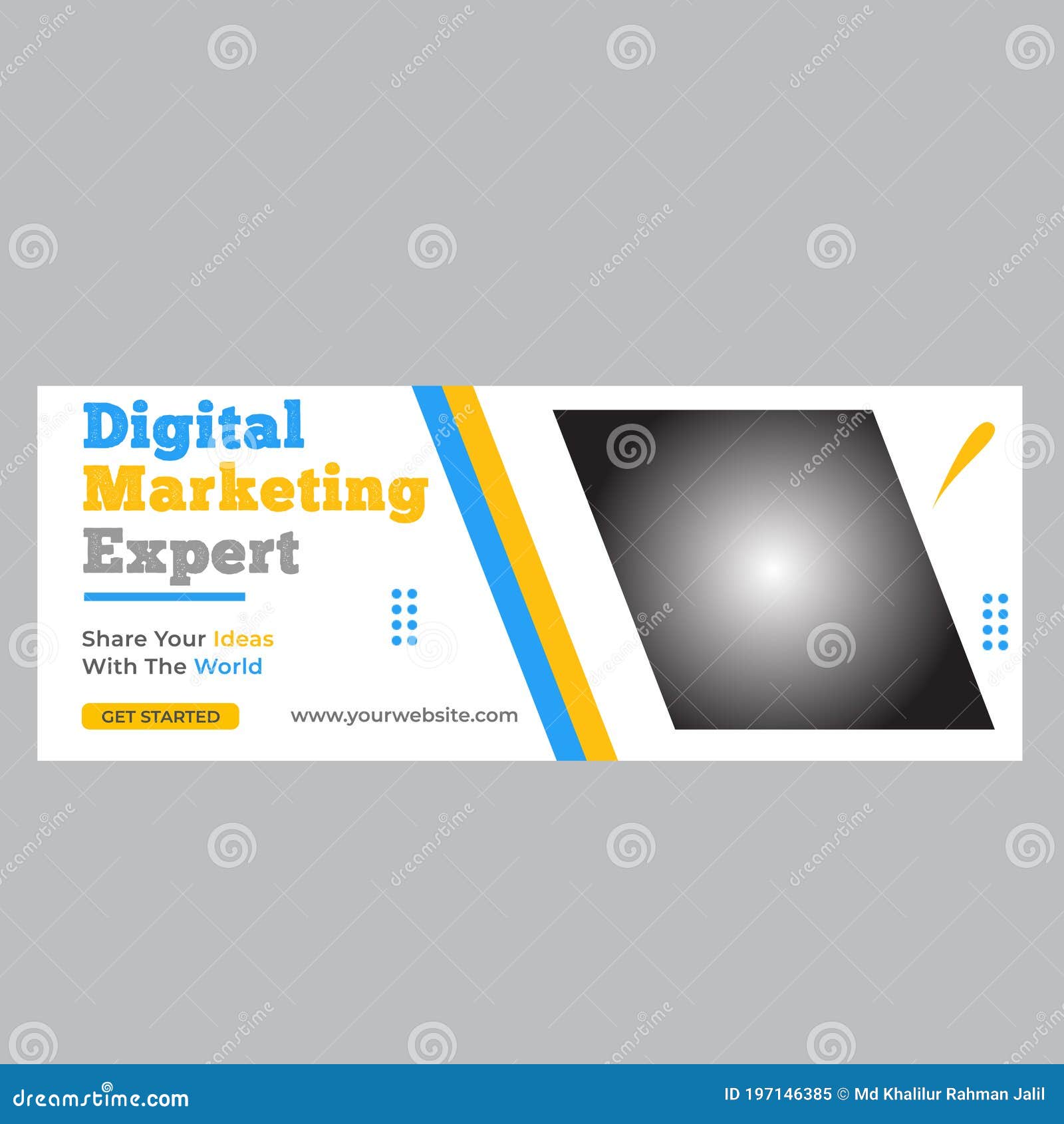Digital Marketing Expert Facebook Cover Template Stock Illustration ... Digital Marketing Expert Facebook Cover Template Stock Illustration ...