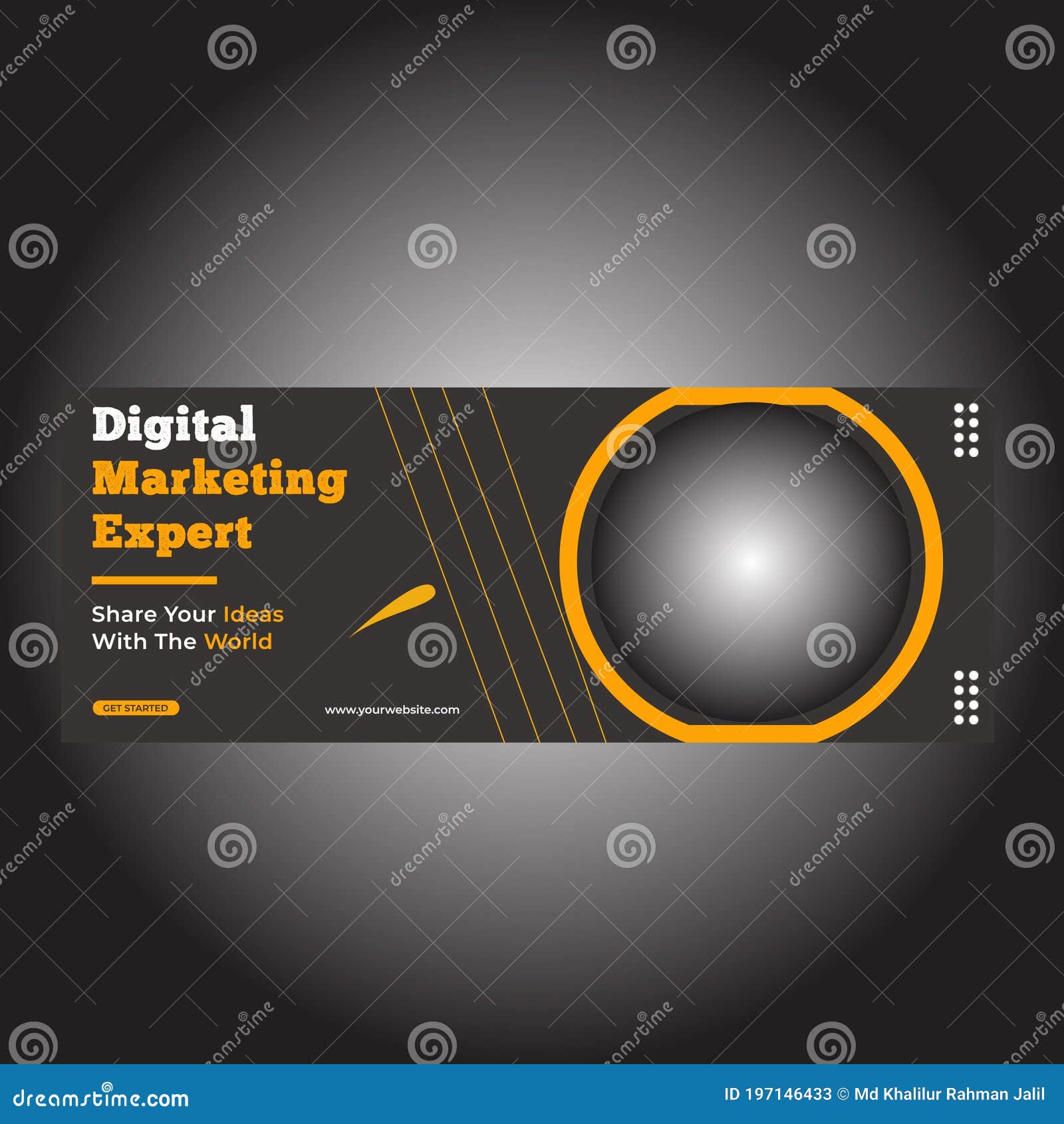 Digital Marketing Expert Facebook Cover Template Stock Illustration ... Digital Marketing Expert Facebook Cover Template Stock Illustration ...