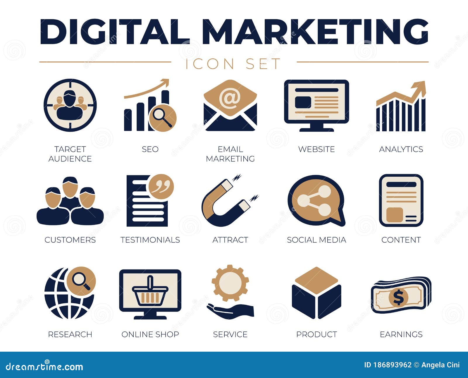Digital Marketing Icon Set. Target Audience, SEO, Email Marketing ... Digital Marketing Icon Set. Target Audience, SEO, Email Marketing ...