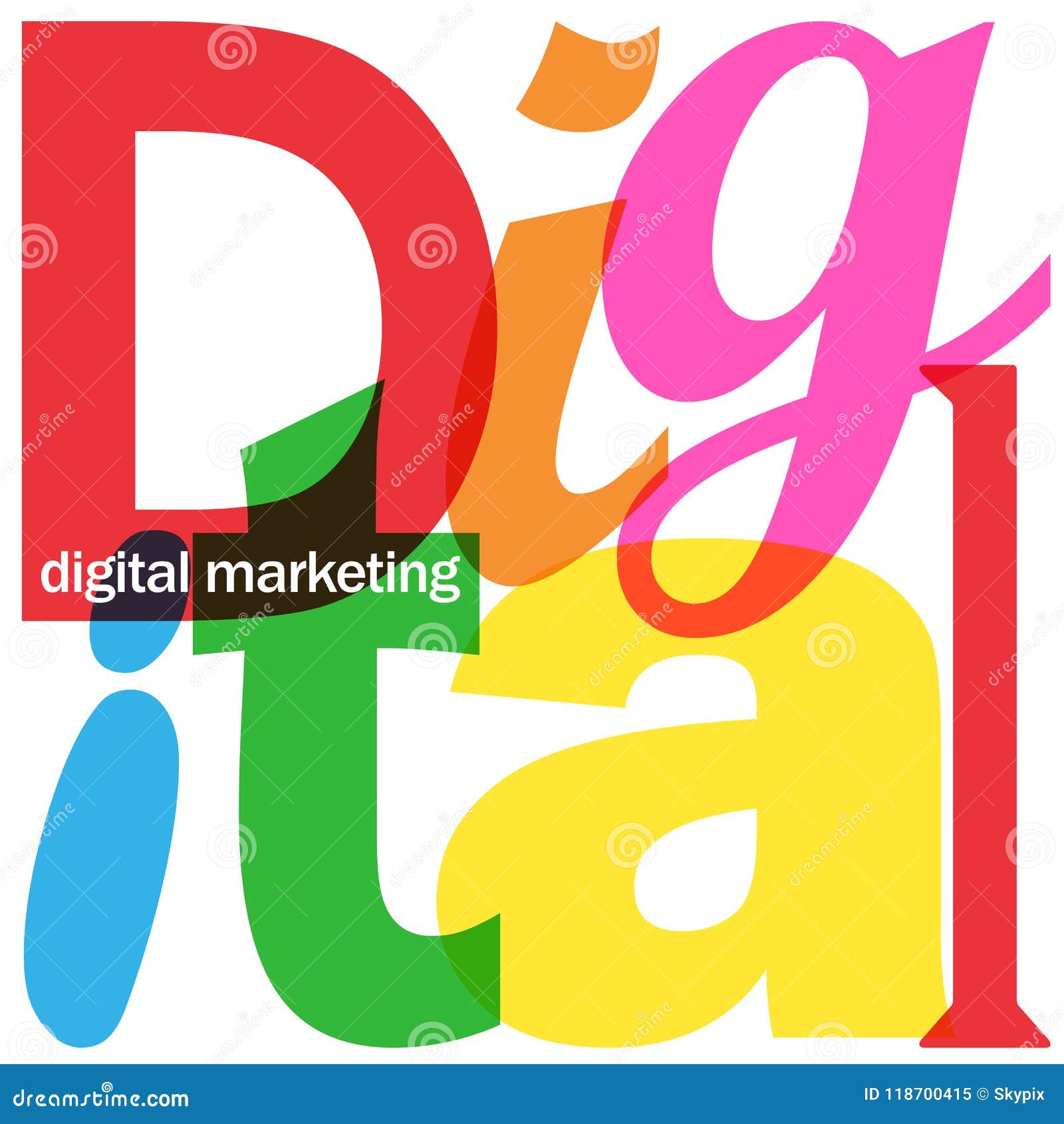 DIGITAL MARKETING Letters Collage Arranged in a Square Stock Vector ... DIGITAL MARKETING Letters Collage Arranged in a Square Stock Vector ...