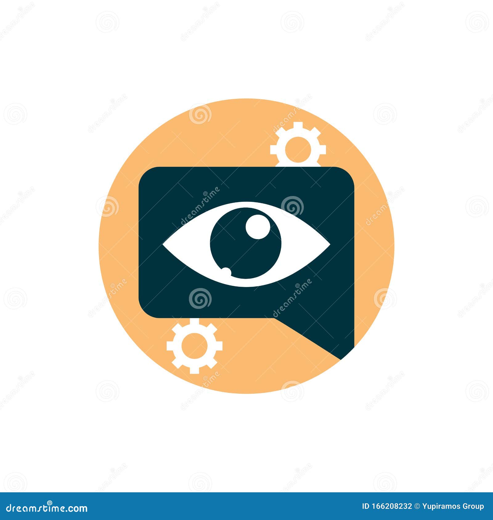 Digital Marketing Message Vision Observation Stock Vector ...