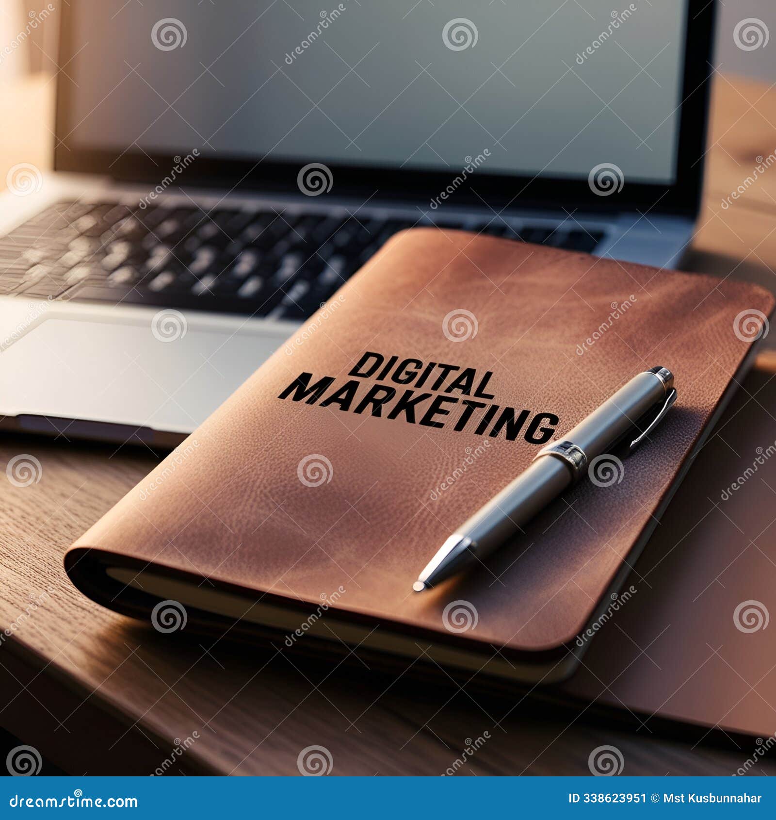 Digital Marketing Success with a Growth Chart Illustration Stock ...