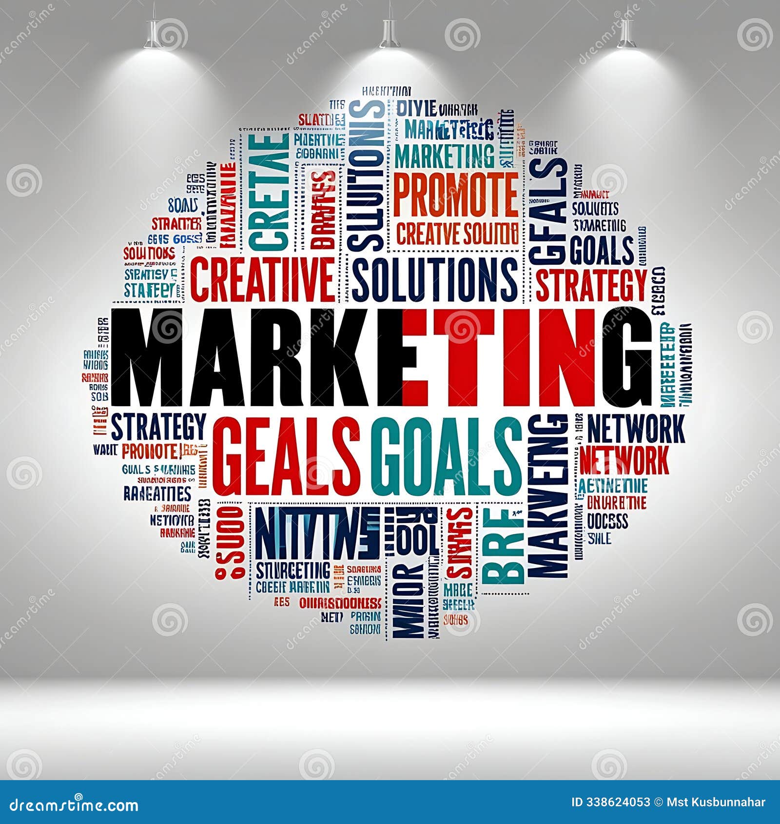 Digital Marketing Success with a Growth Chart Illustration Stock ...