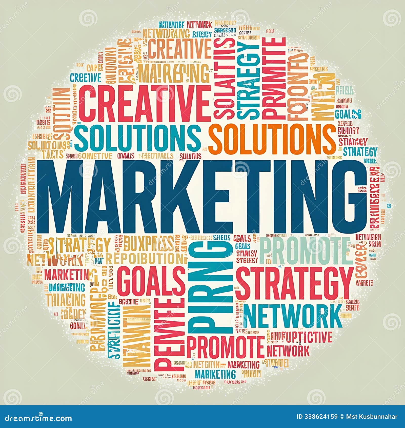 Digital Marketing Success with a Growth Chart Illustration Stock ...