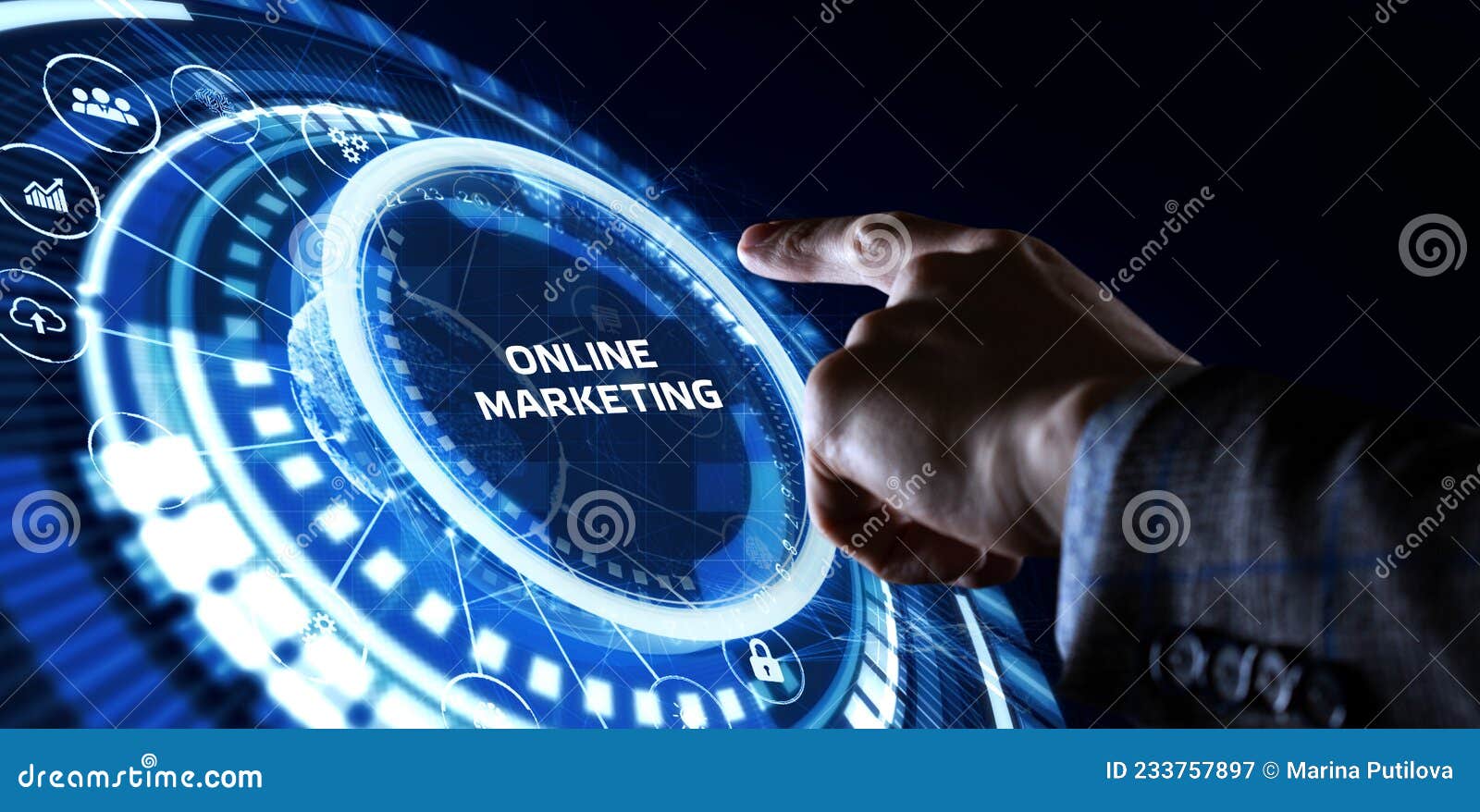 Digital Marketing Technology Solution for Online Business Concept ...