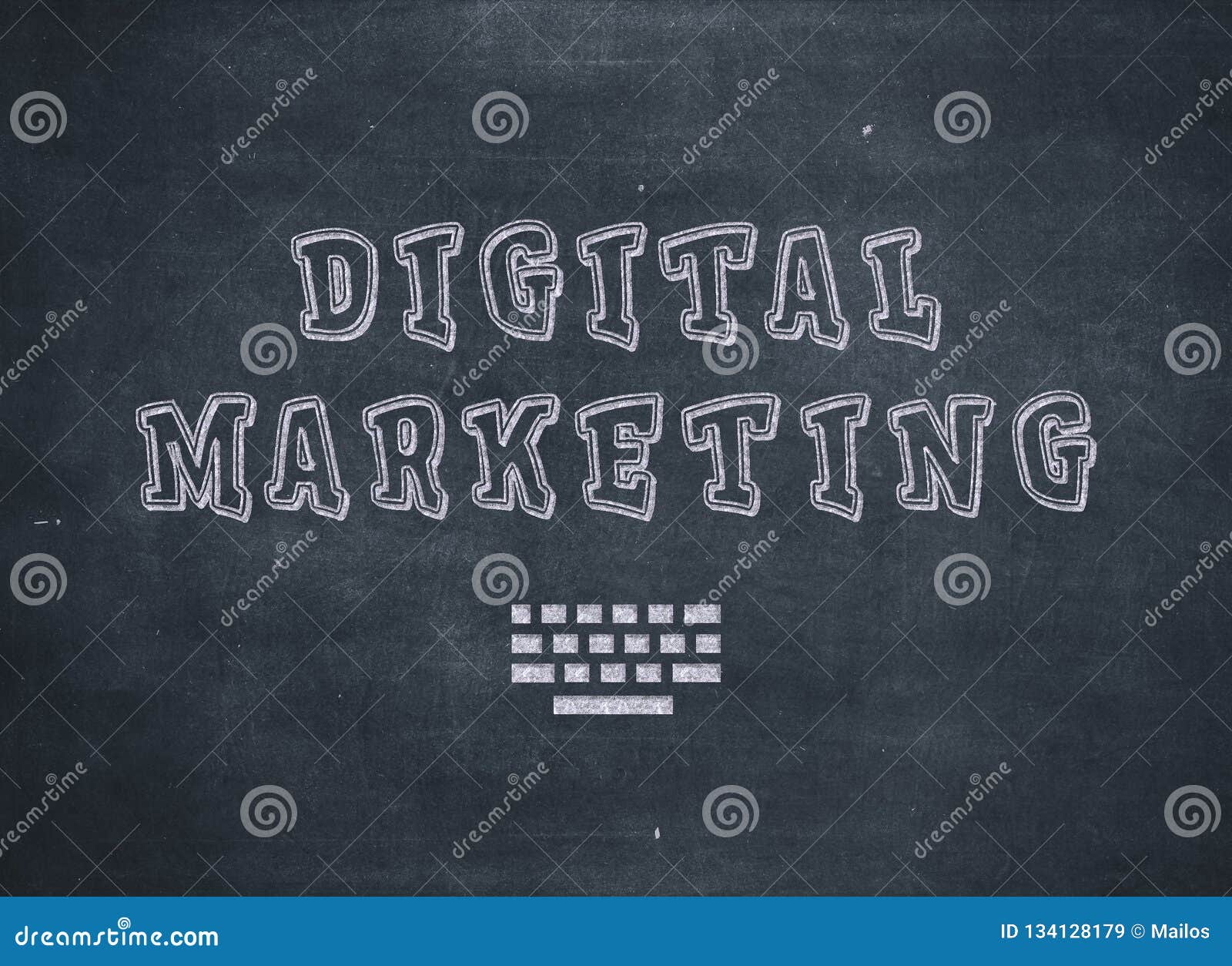 Digital Marketing Text Concept Stock Image - Image of symbol, internet ...