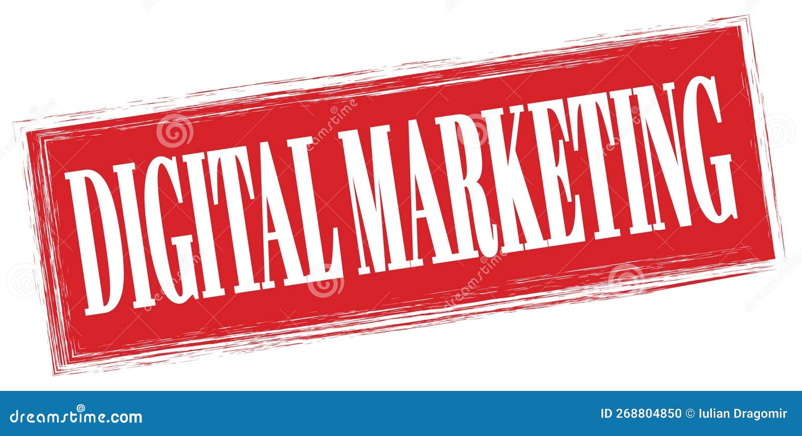 DIGITAL MARKETING Text Written on Red Stamp Sign Stock Illustration ...
