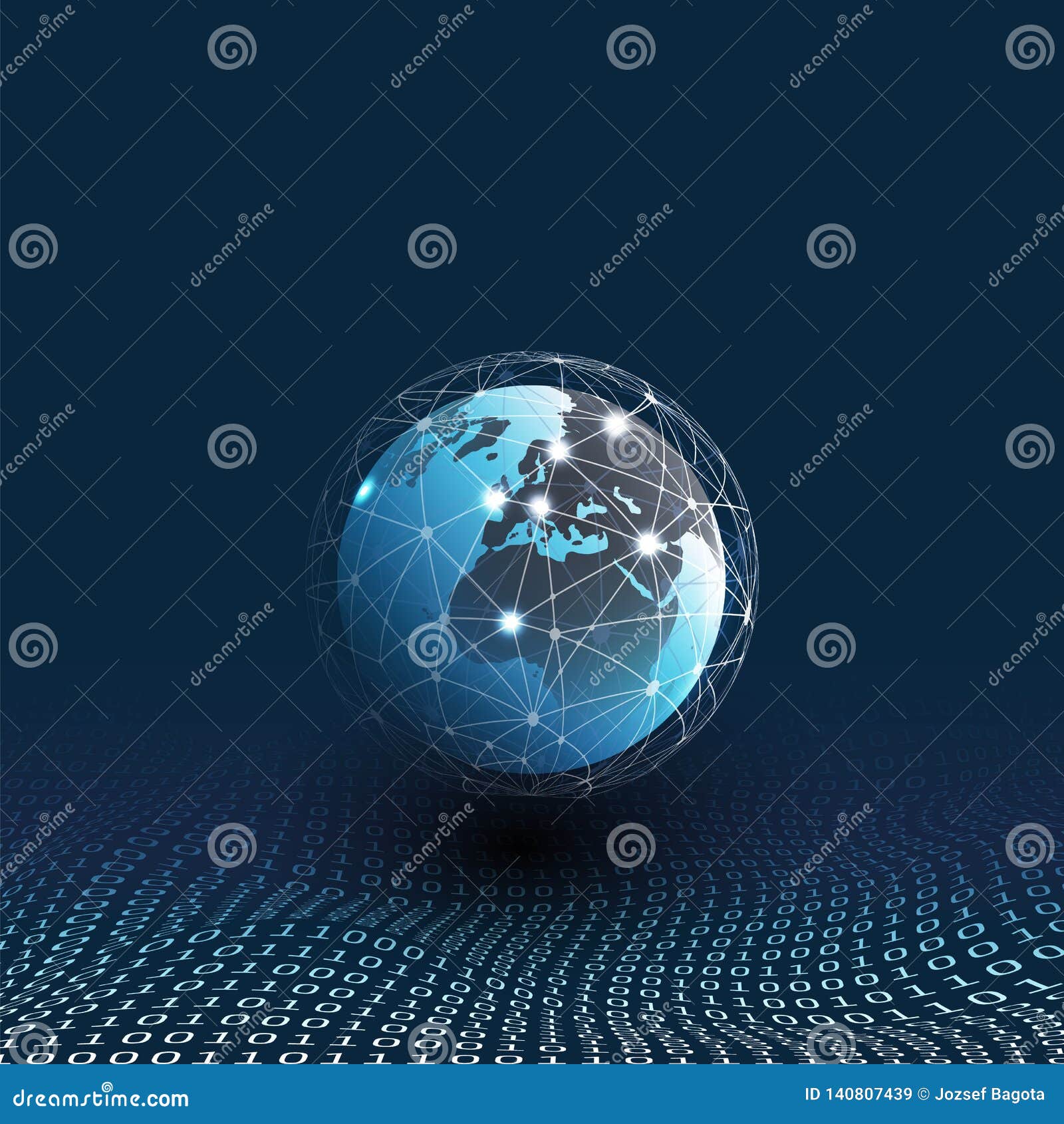 Global Networks Concept stock vector. Illustration of data - 140807439