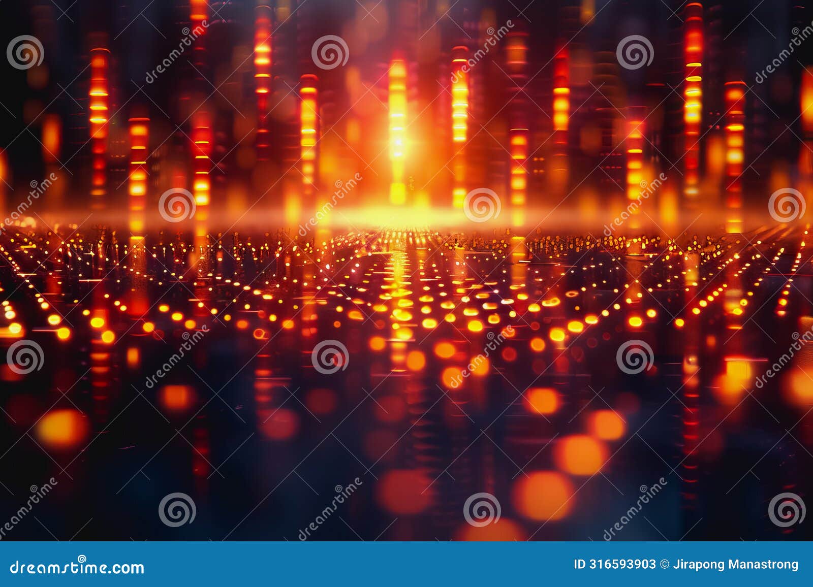 Digital Matrix Data Waveform on Music Dynamic Wave Abstract Concept ...