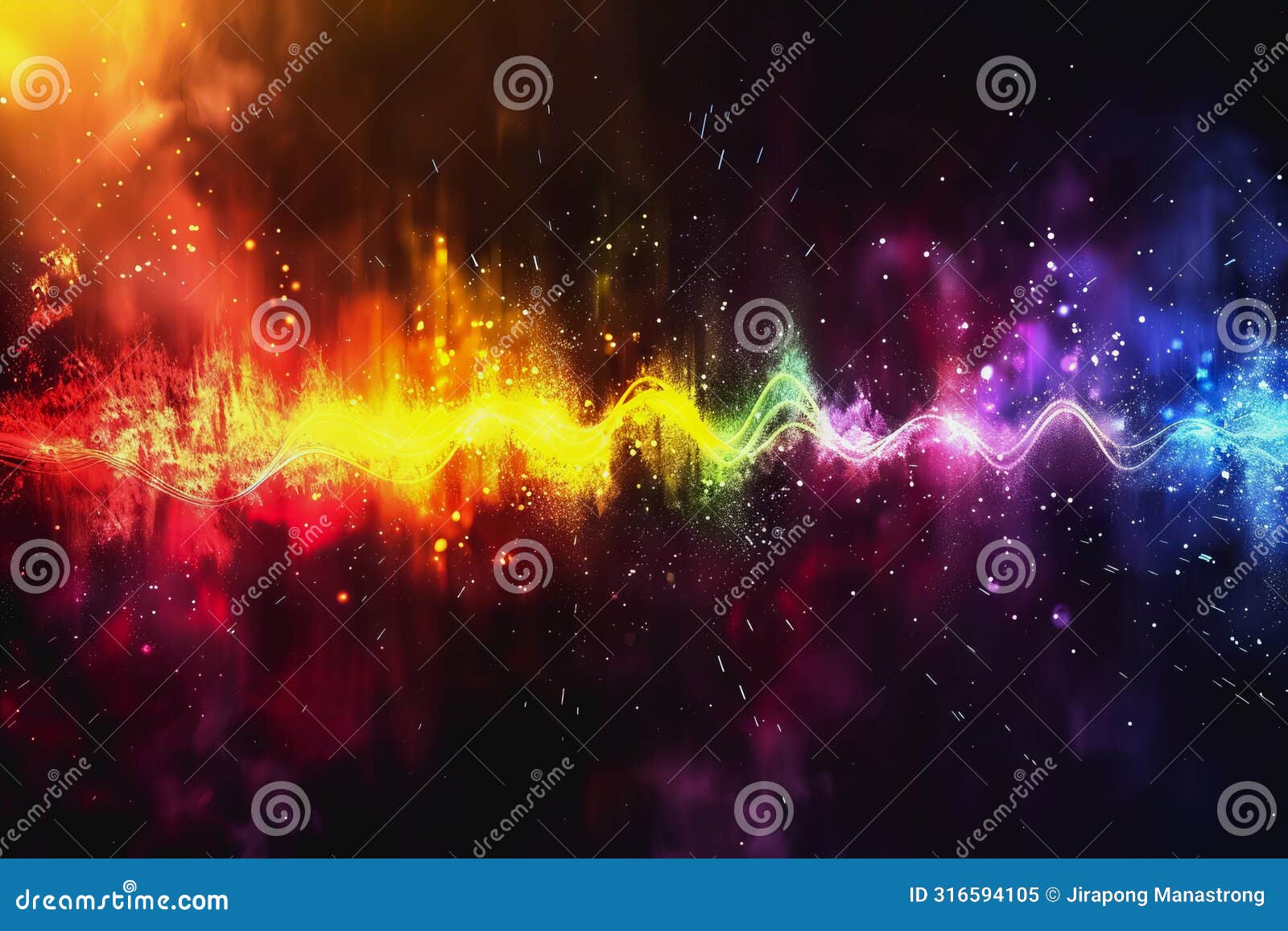 Digital Matrix Data Waveform on Music Dynamic Wave Abstract Concept ...