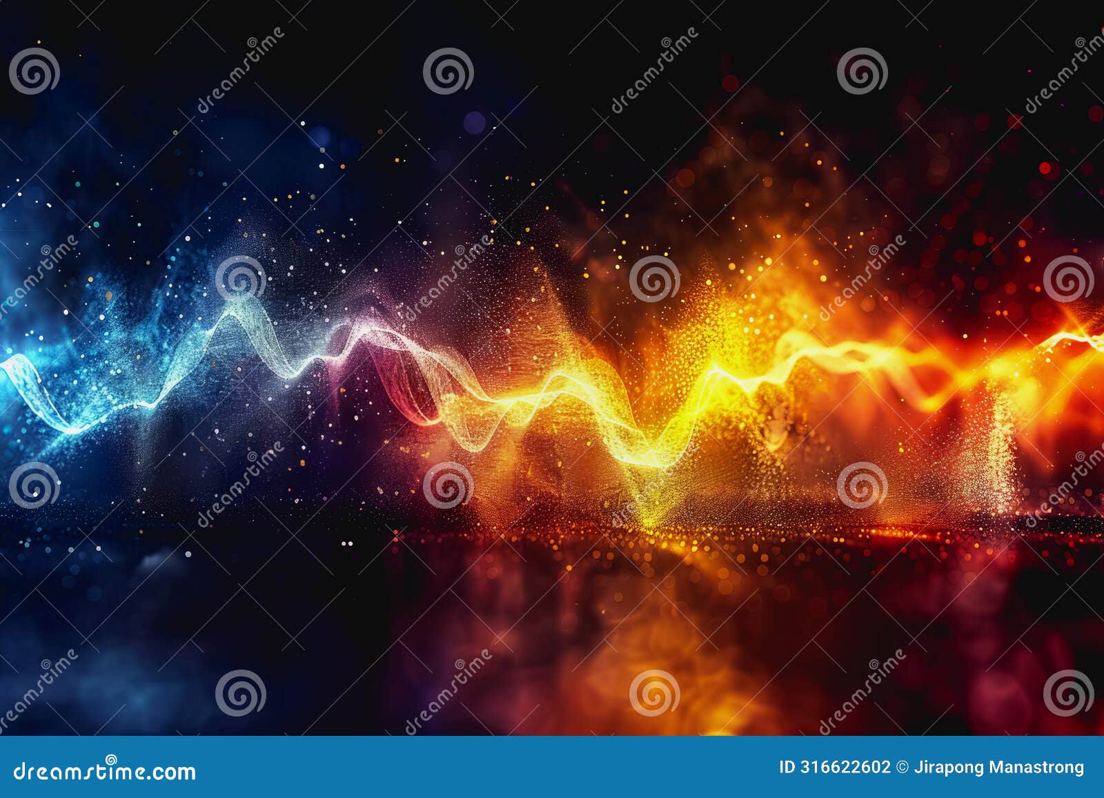Digital Matrix Data Waveform on Music Dynamic Wave Abstract Concept ...