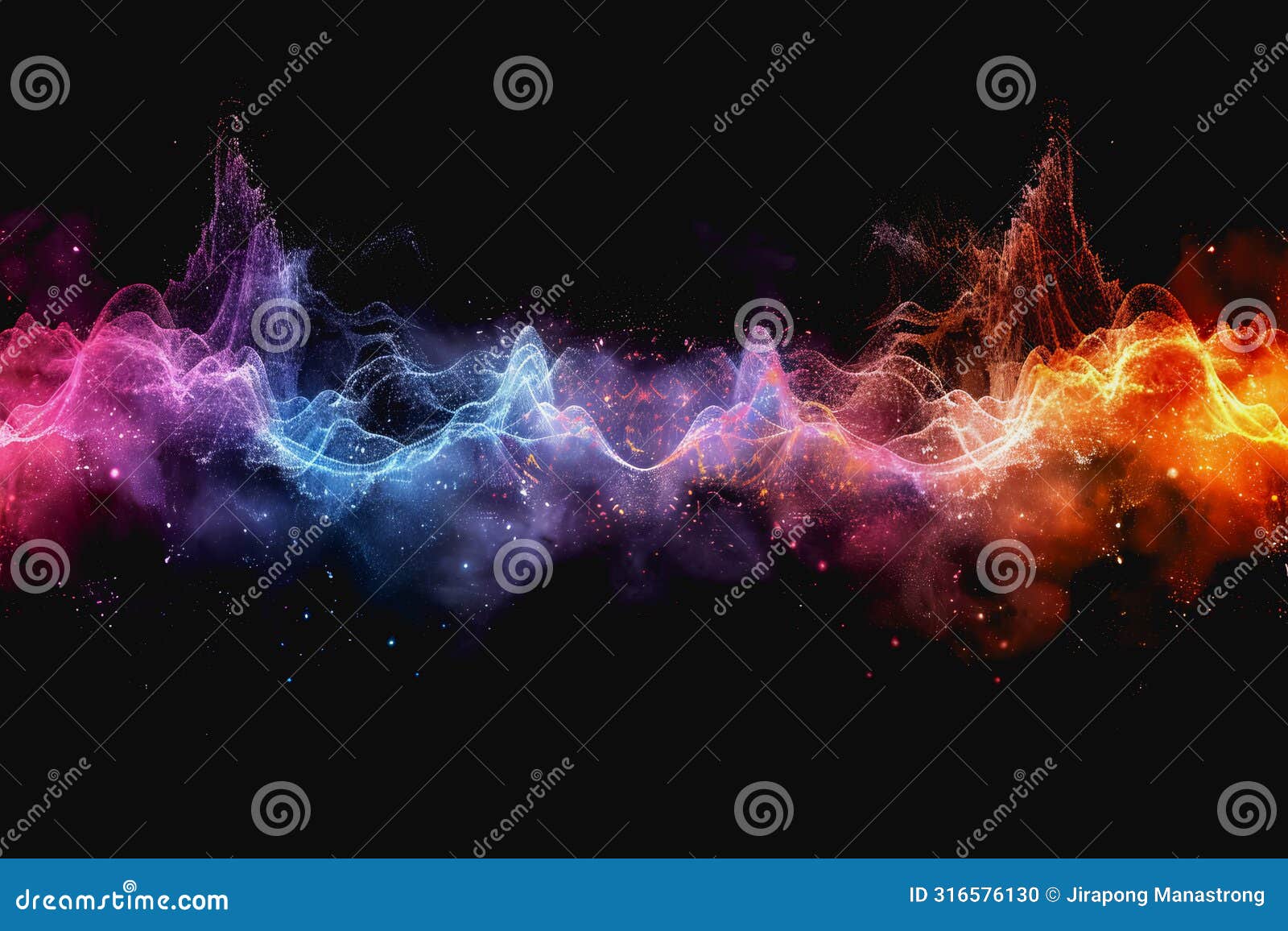 Digital Matrix Data Waveform on Music Dynamic Wave Abstract Concept ...