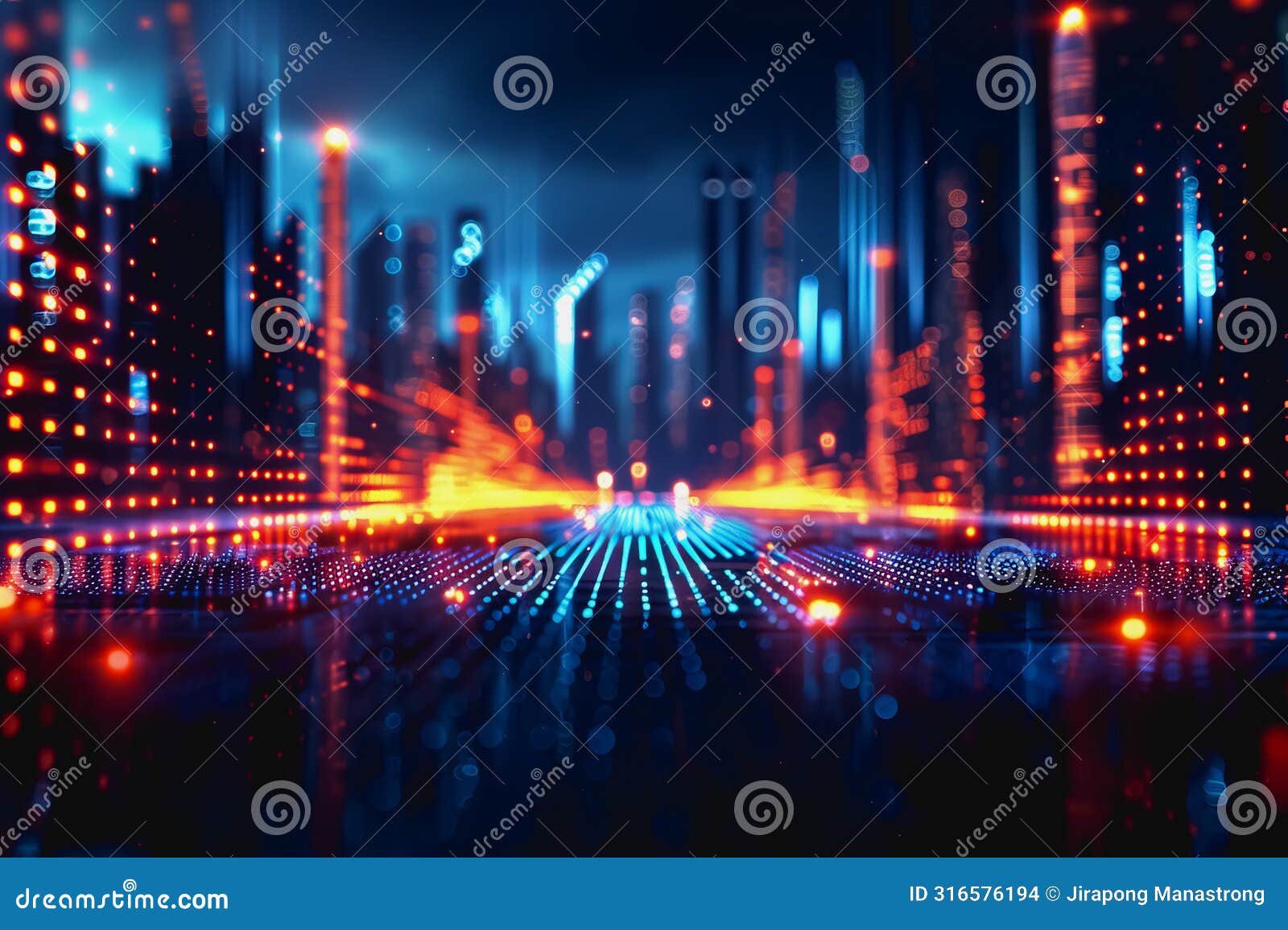 Digital Matrix Data Waveform on Music Dynamic Wave Abstract Concept ...