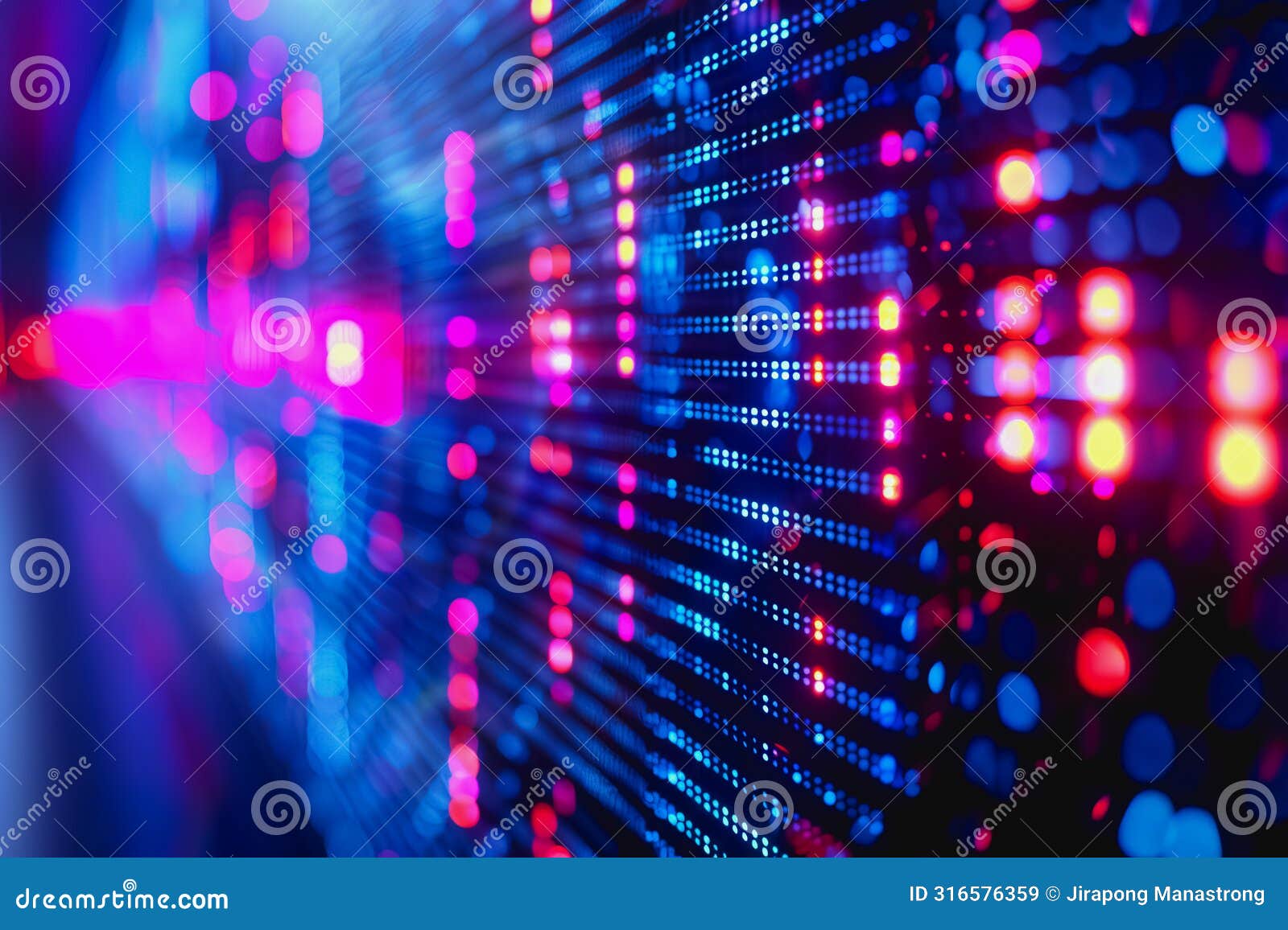 Digital Matrix Data Waveform on Music Dynamic Wave Abstract Concept ...