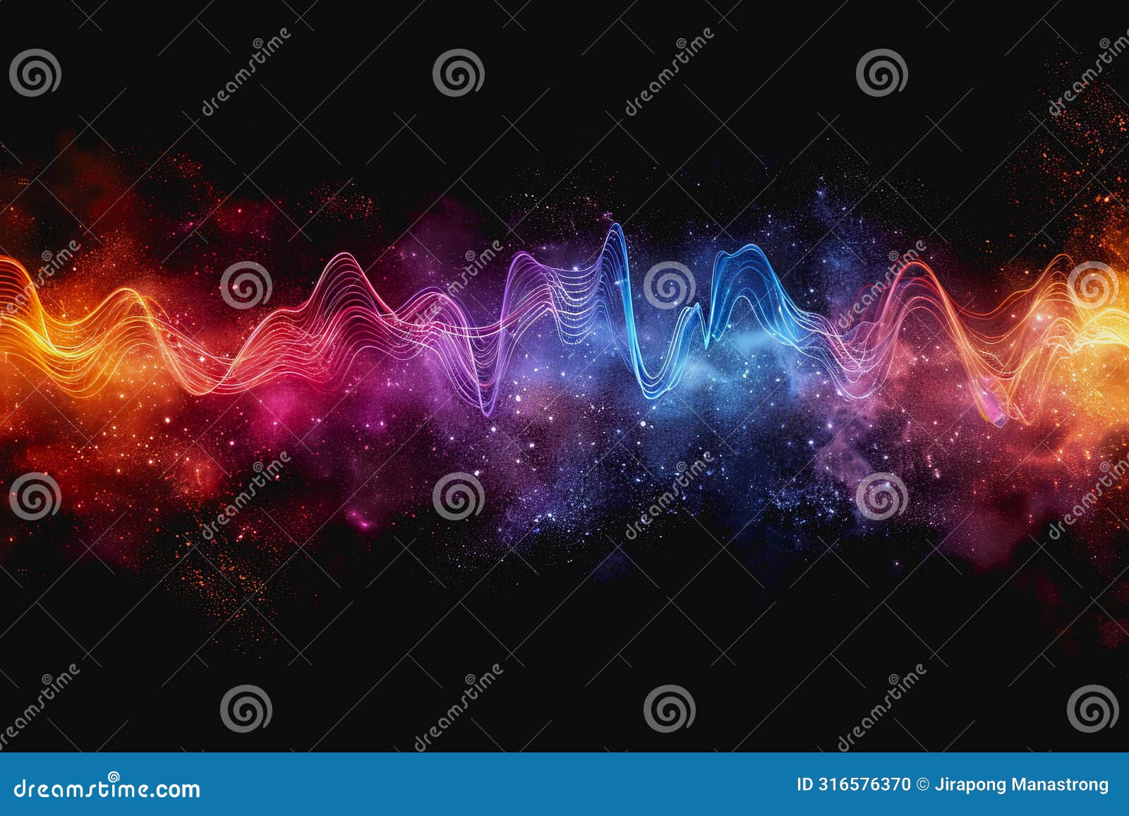 Digital Matrix Data Waveform on Music Dynamic Wave Abstract Concept. Stock Photo - Image of ...