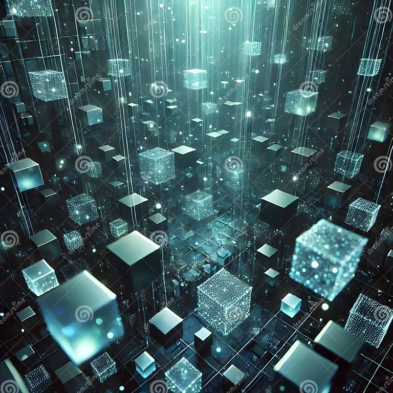 Digital Matrix: Exploring the Depths of Data Architecture Stock Photo - Image of digital ...