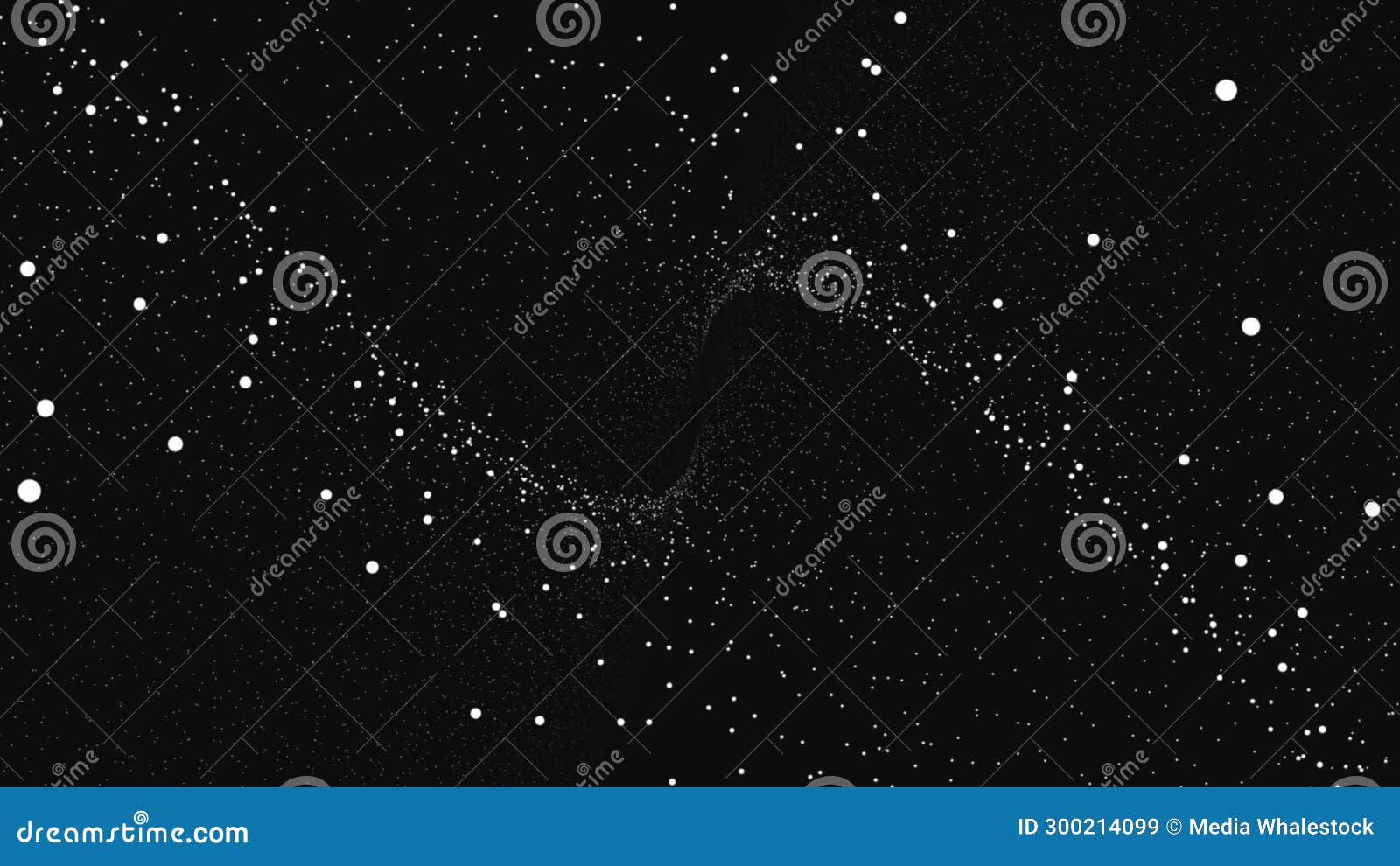 Digital Matrix Particles and Grid Motion Abstract Background Stock ...
