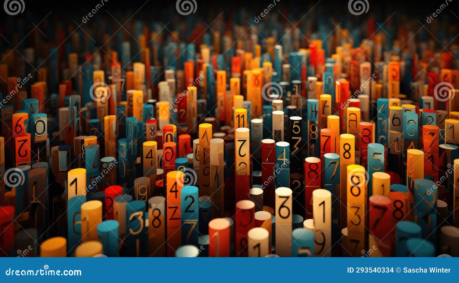Digital Matrix: Seamless Screen Code Numbers Texture Stock Illustration ...