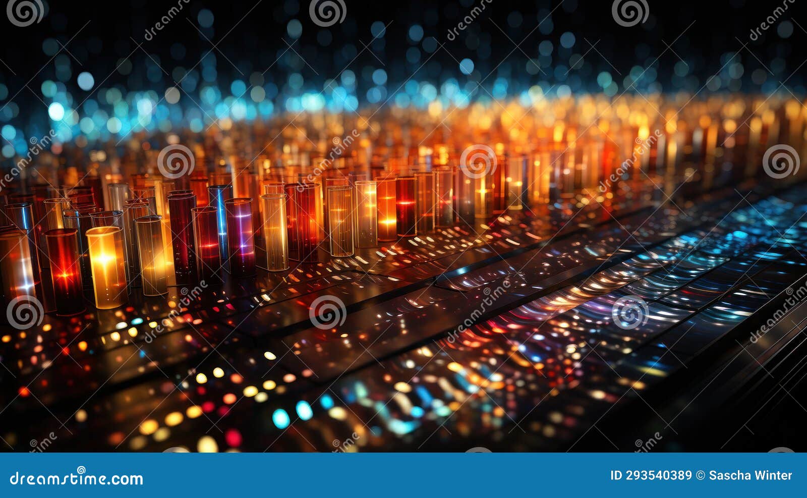 Digital Matrix: Seamless Screen Code Numbers Texture Stock Illustration ...