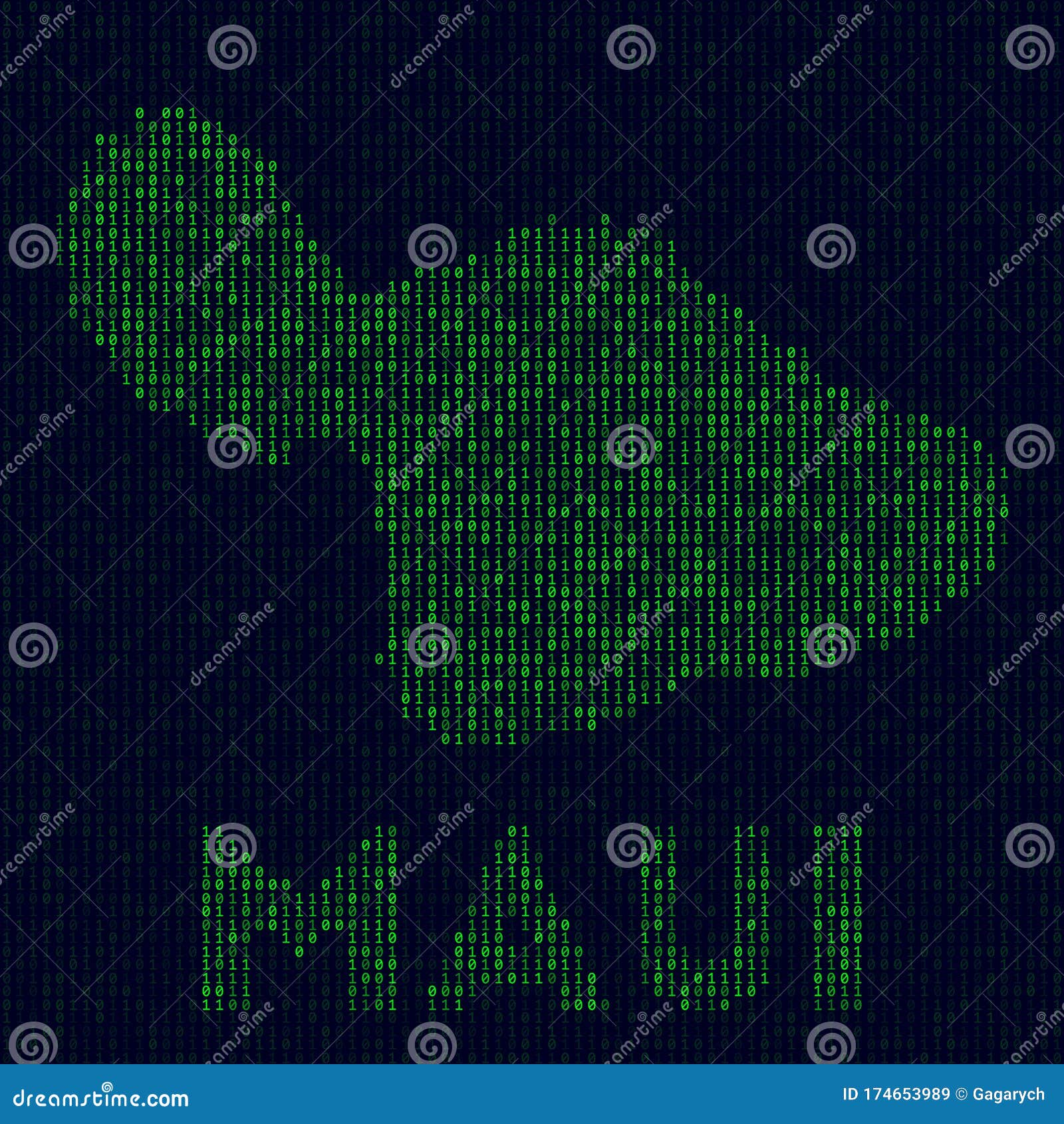 Digital Maui logo. stock vector. Illustration of information - 174653989