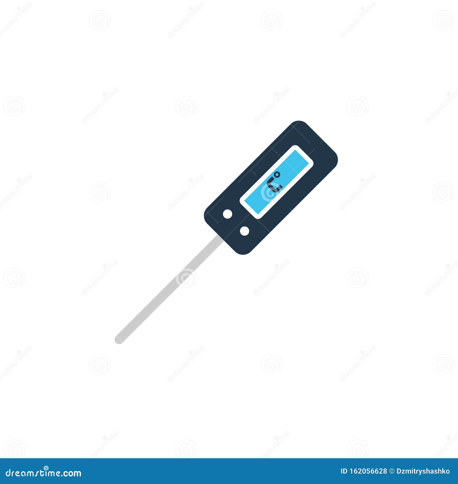 Digital Meat Thermometer Icon Stock Vector - Illustration of clipart ...
