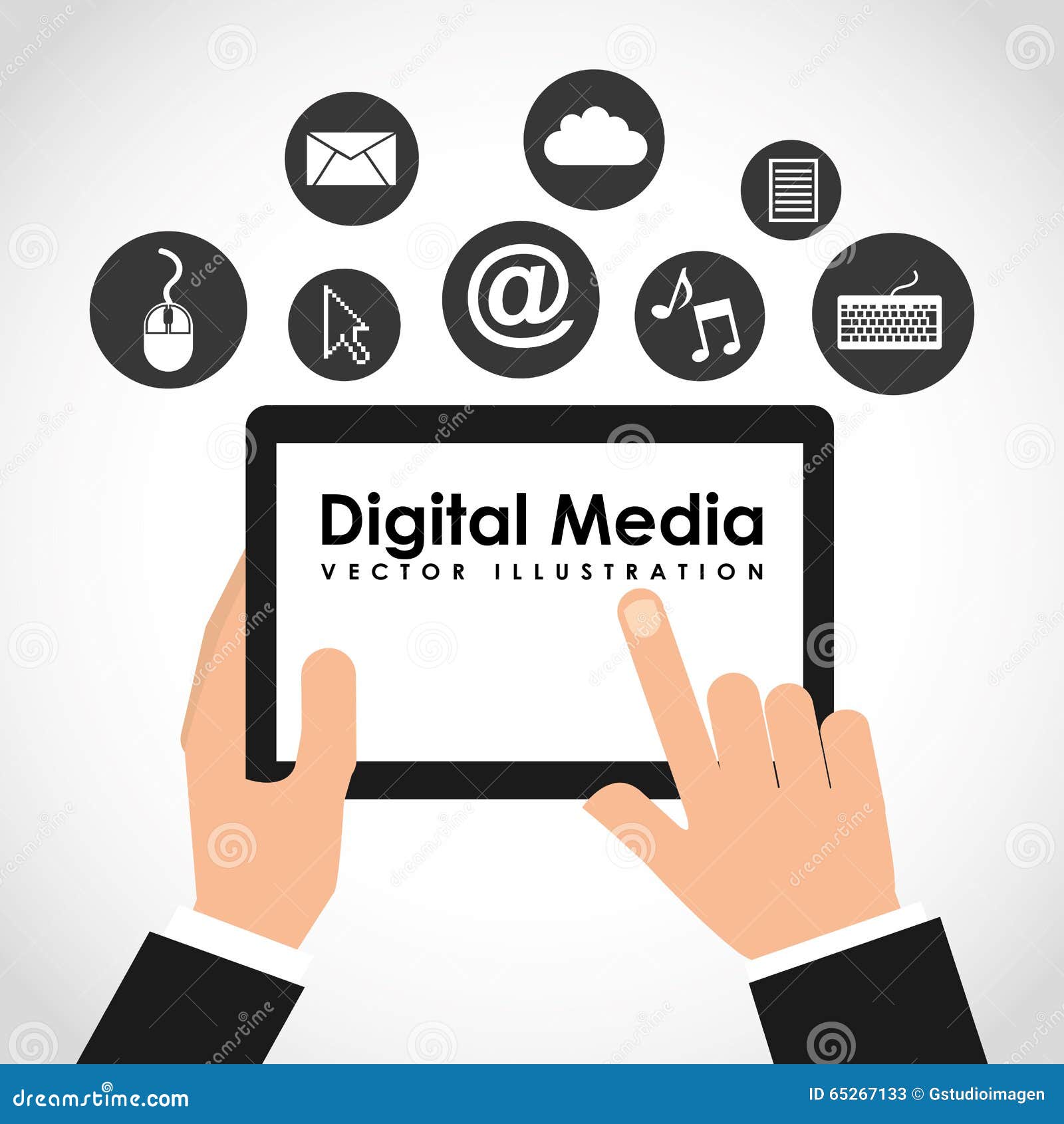 Digital media design stock illustration. Illustration of template ...