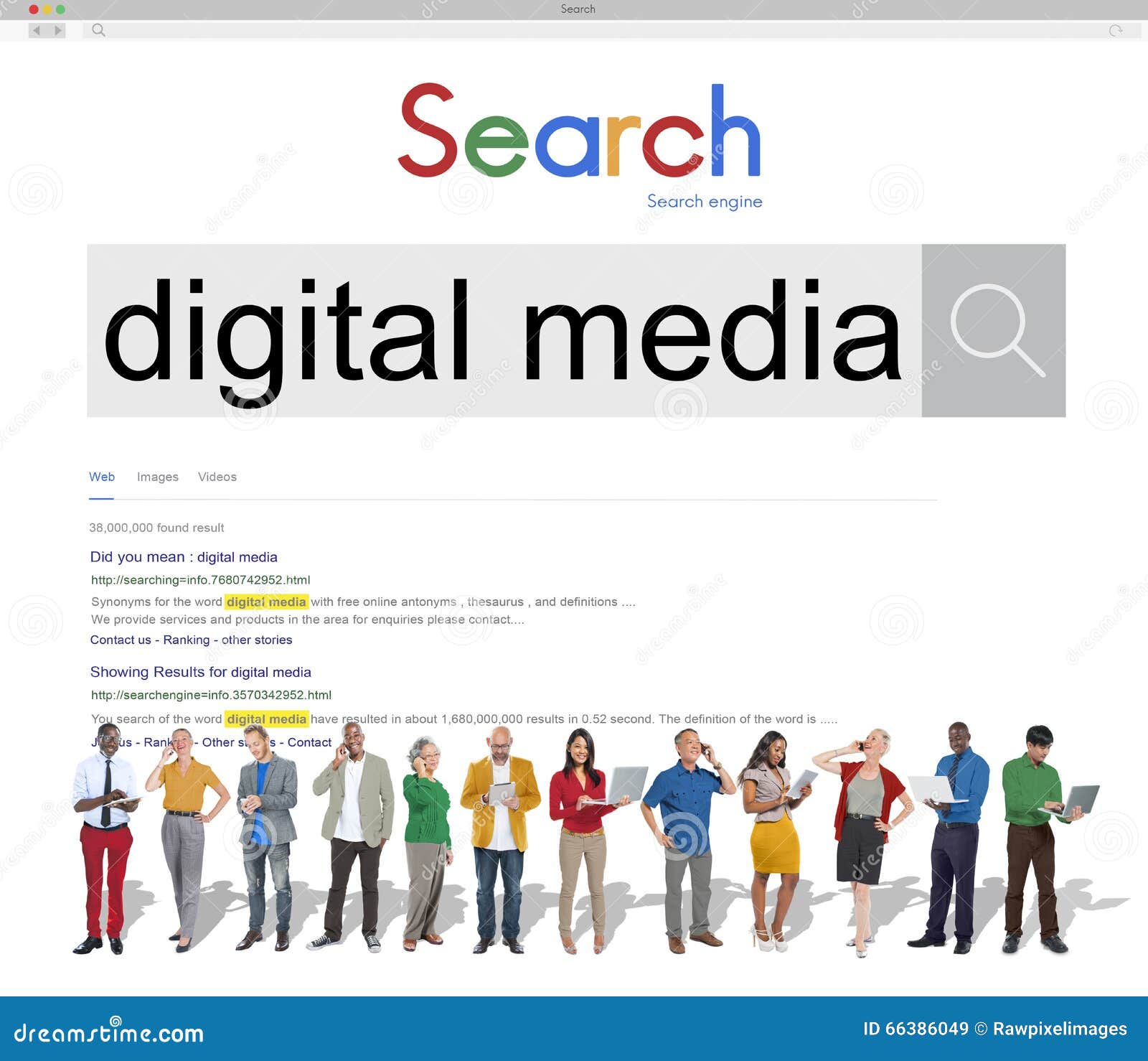 Digital Media Network Multimedia Technology Concept Stock Image - Image ...